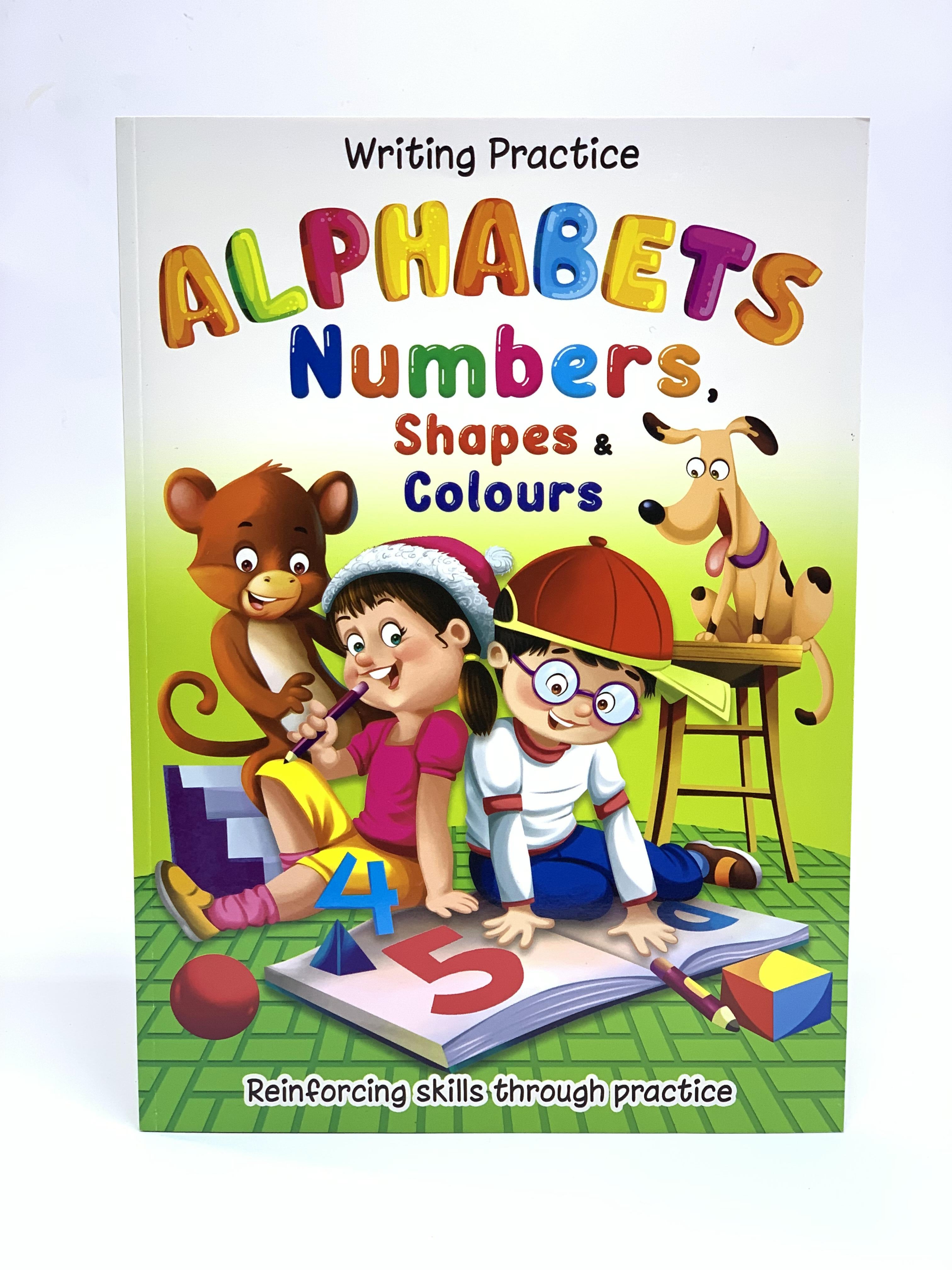 ALPHABETS NUMBERS SHAPES COLURS WRATING BOOK – AL NAHAR STATIONERY