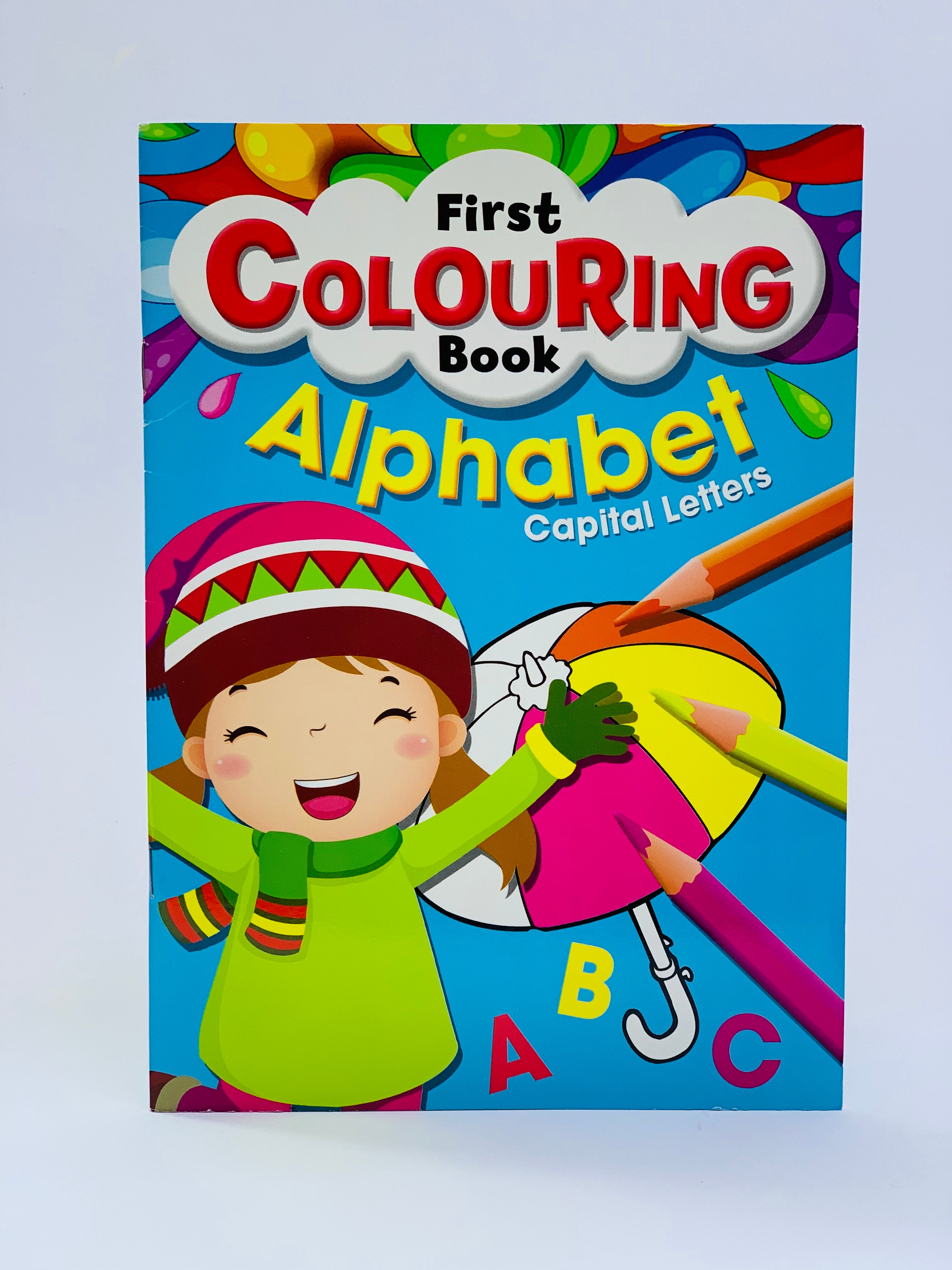 FIRST SOLOURING BOOK ALPHABET CAPITAL LETTERS BOOK – AL NAHAR STATIONERY