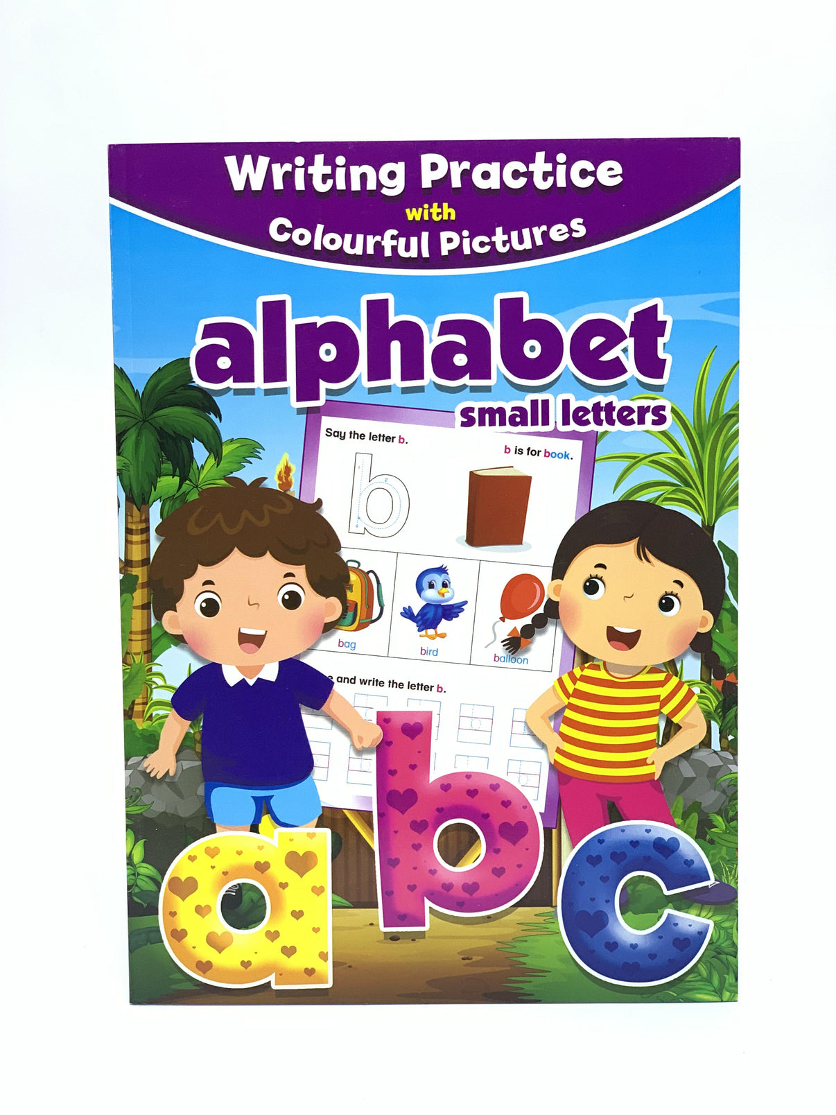 WRITAING PRACTICR WITH COLOURFUL PICTURES ALPHABET SMALL LETTERS BOOK ...