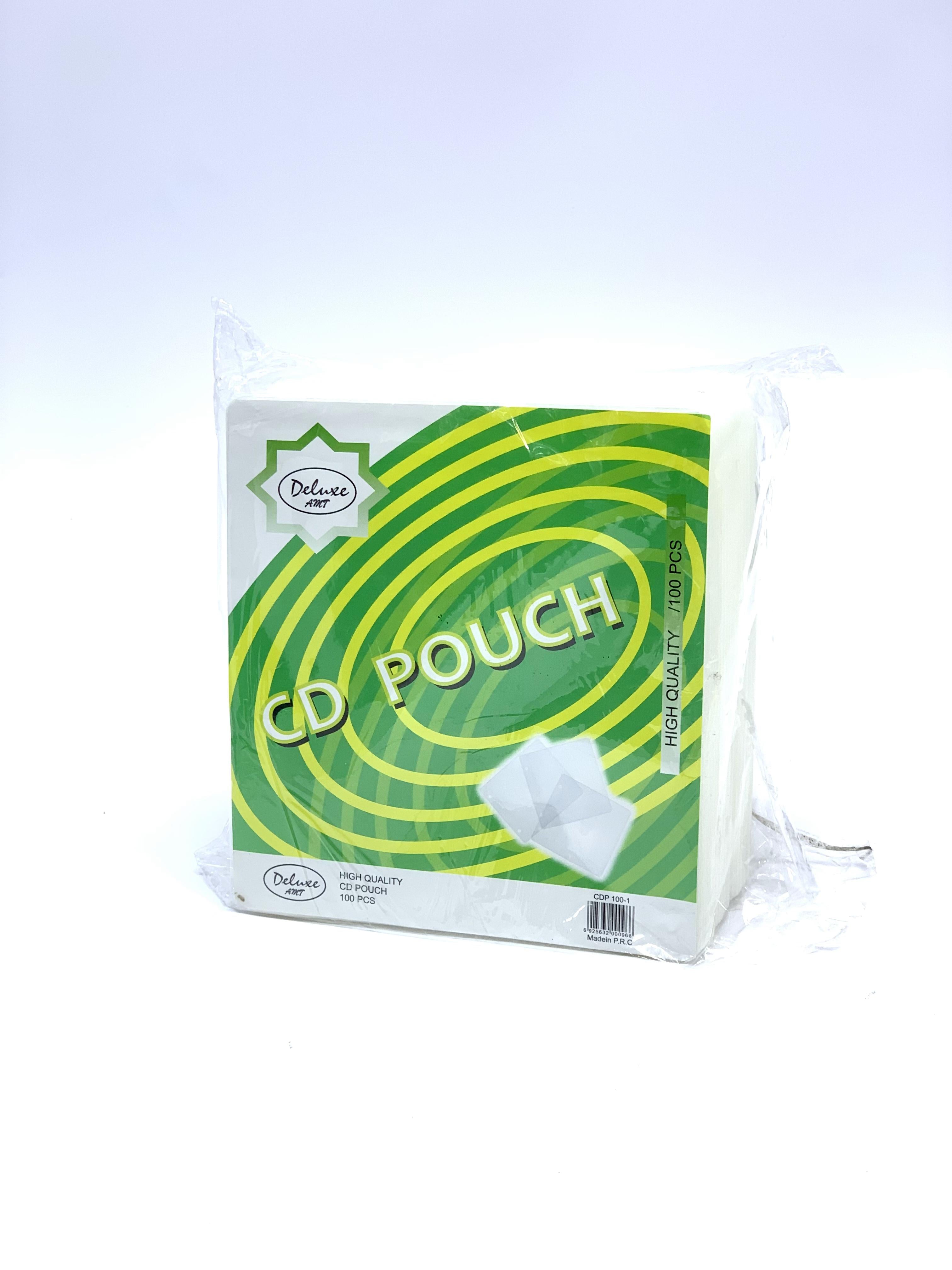 DELUXE Cd-Dvd Plastic Pouch -100 Pieces, White – AL NAHAR STATIONERY