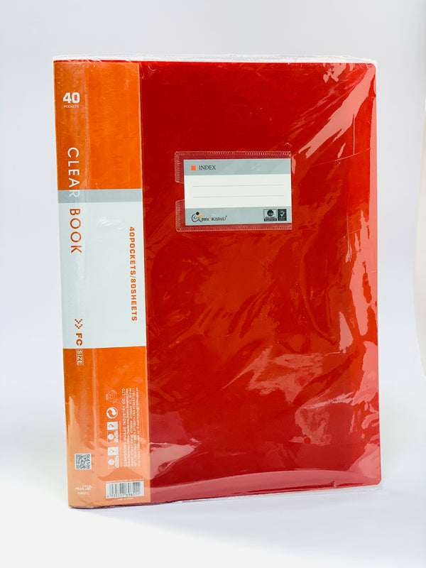 FULL ESCAPE CLEAR VIEW DISPLAY BOOK 40 POCKET – AL NAHAR STATIONERY