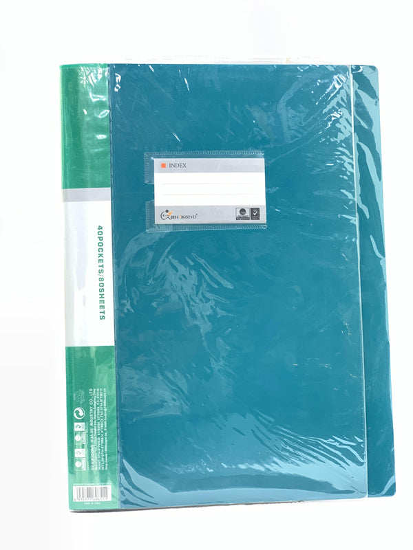 A4 FULL ESCAPE CLEAR VIEW DISPLAY BOOK 40 POCKETS – AL NAHAR STATIONERY