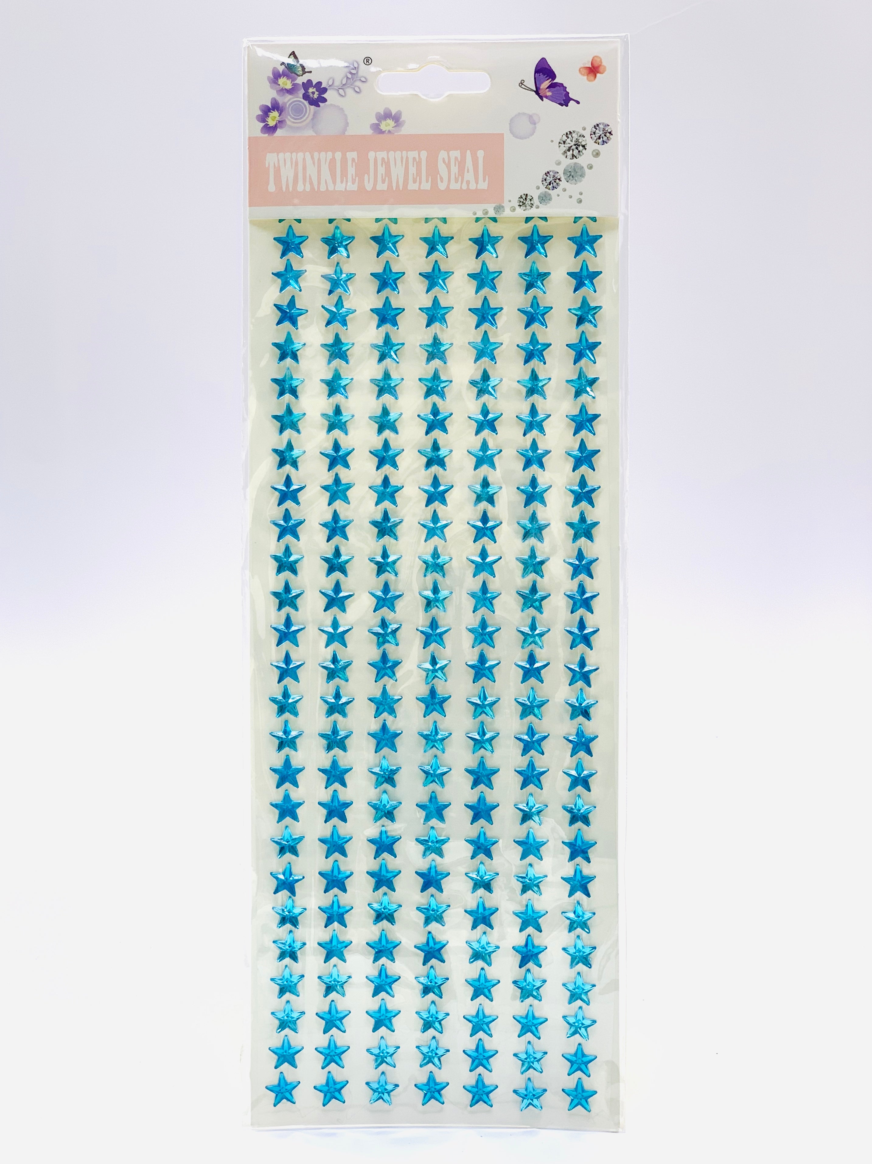 TWINKLE JEWEL SEAL LIGHT BLUE STAR STICKER – AL NAHAR STATIONERY