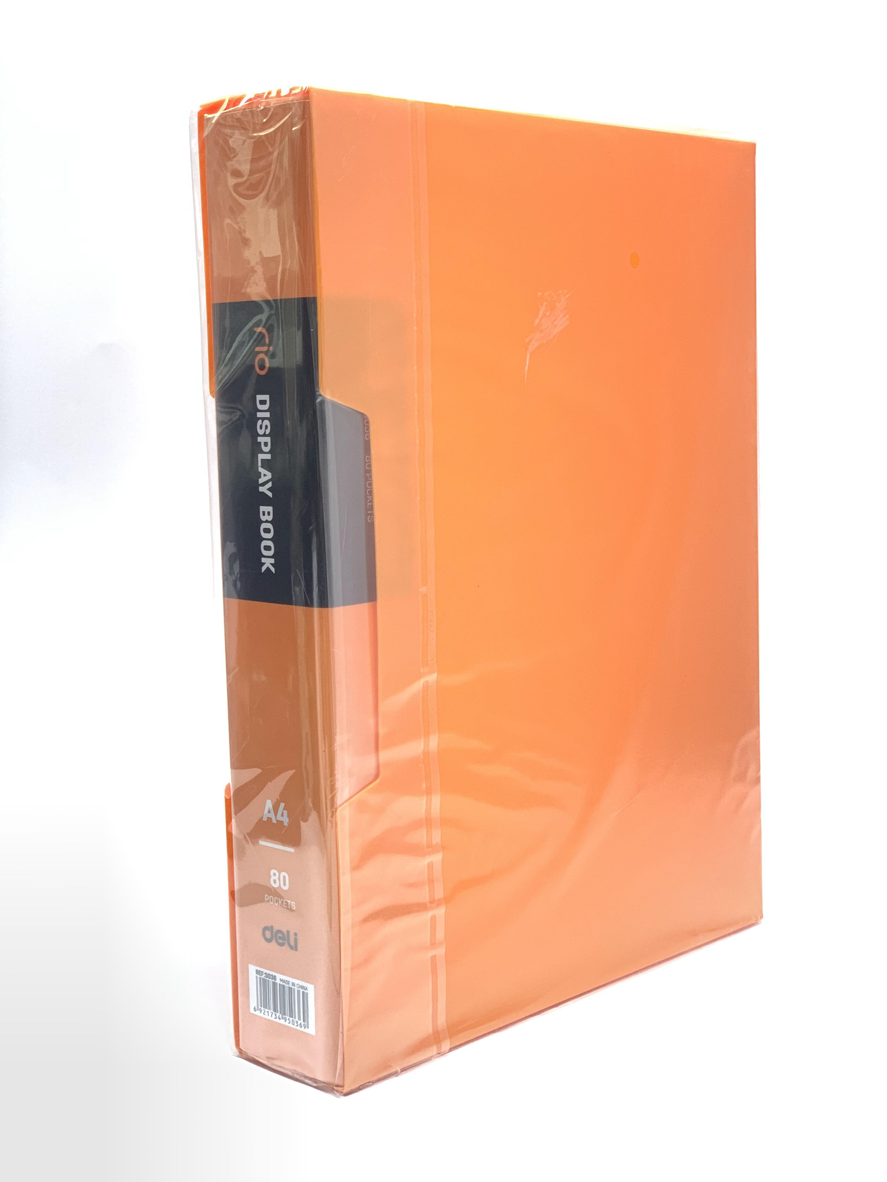 DELI CLEAR VIEW DISPLAY BOOK 80 POCKET – AL NAHAR STATIONERY