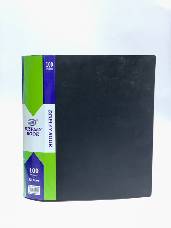 FIS CLEAR VIEW DISPLAY BOOK 100 POCKET – AL NAHAR STATIONERY