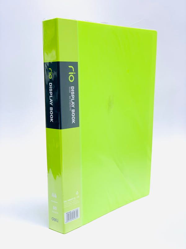 DELI CLEAR VIEW DISPLAY BOOK 60 POCKET – AL NAHAR STATIONERY