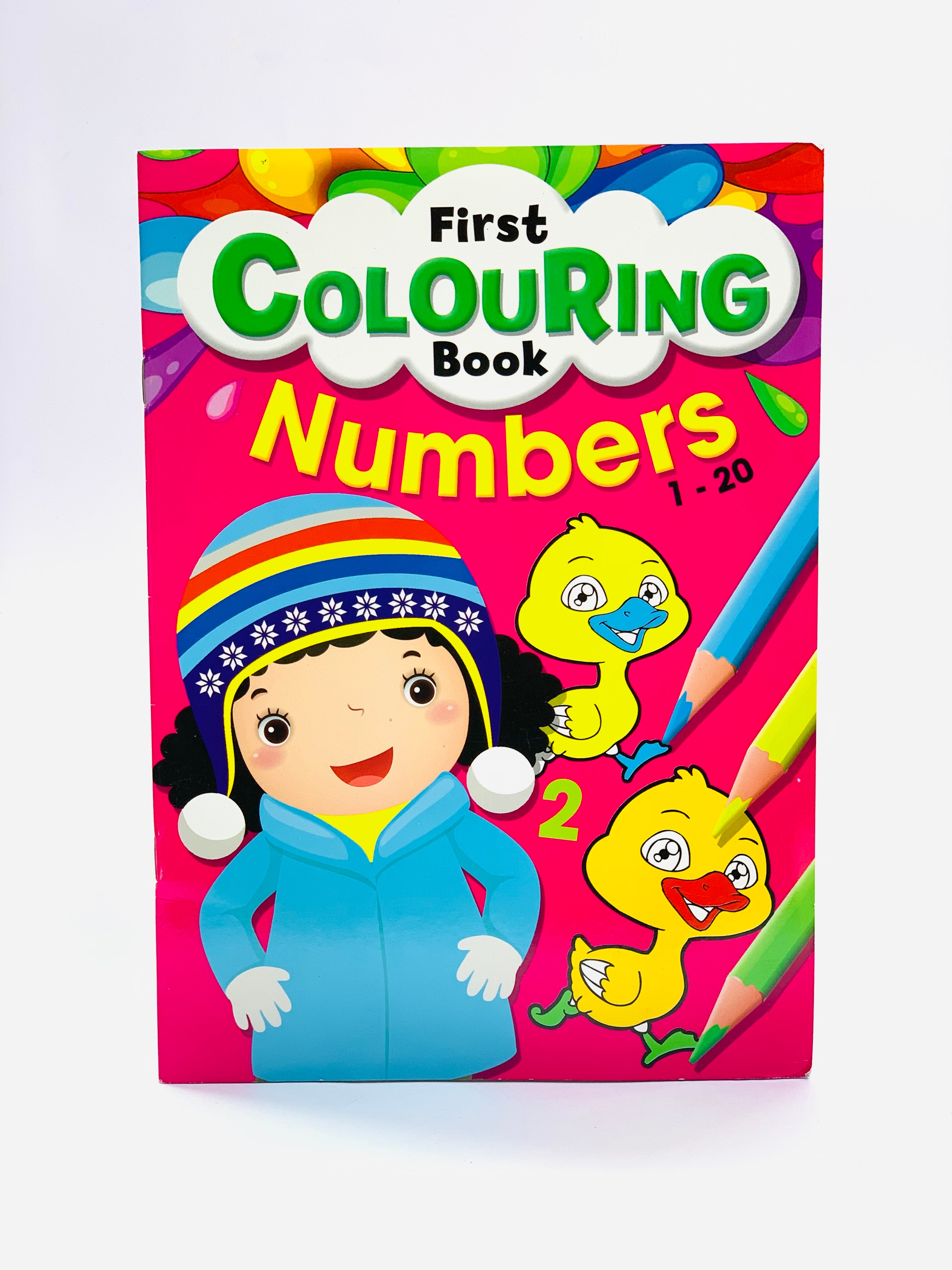 FIRST COLOURING NUMBERS 1-20 BOOK – AL NAHAR STATIONERY
