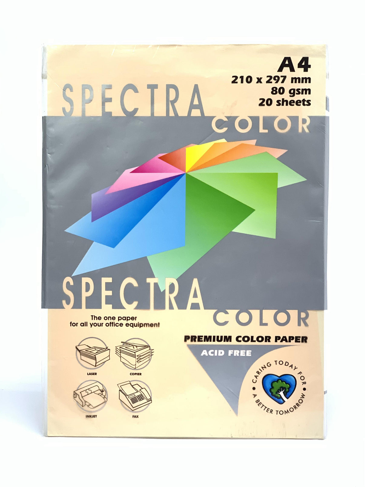 SPECTRA COLOR PAPER LIGHT PINK 80 GSM 20 SHEETS – AL NAHAR STATIONERY