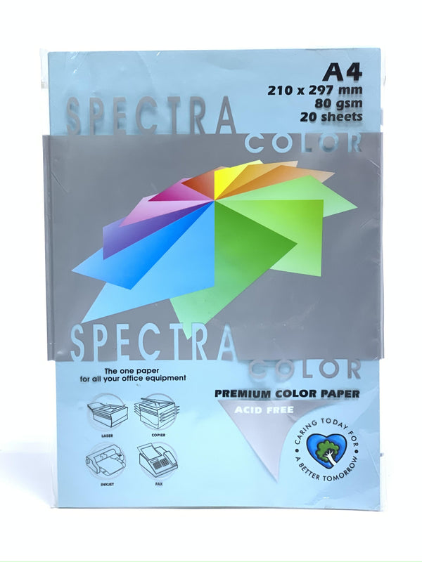 SPECTRA A4 COLOR PAPER LIGHT PINK 80 GSM 20 SHEETS – AL NAHAR STATIONERY