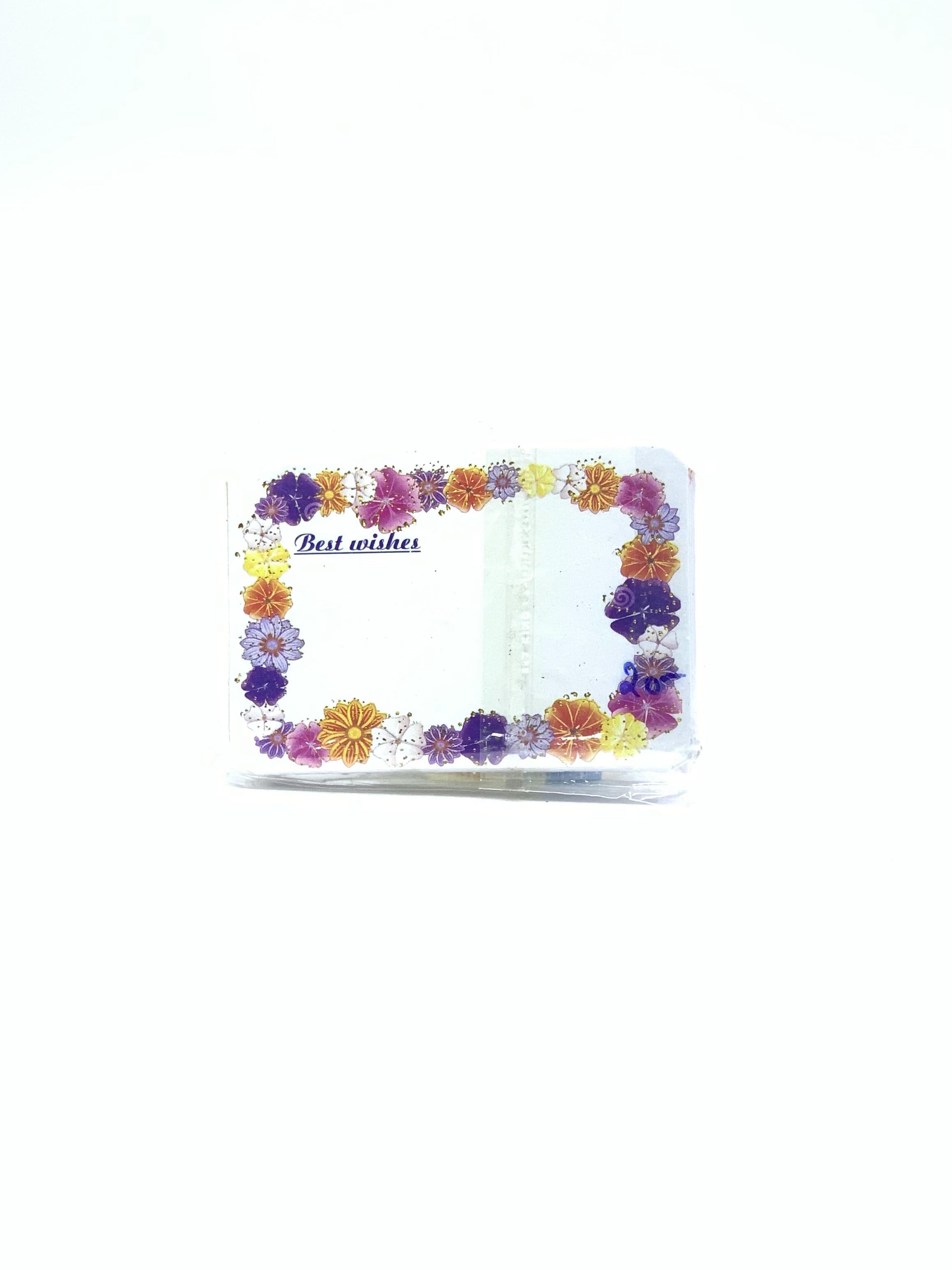 BEST WISHES GIFT CARD FLOWER BORDER – AL NAHAR STATIONERY