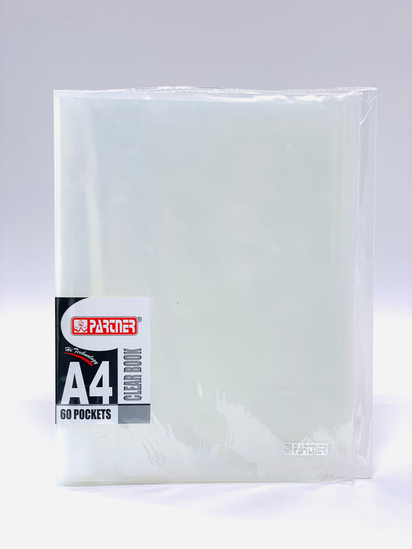 PARTNER A4 60 POCKETS CLEAR VIEW DISPLAY BOOK – AL NAHAR STATIONERY