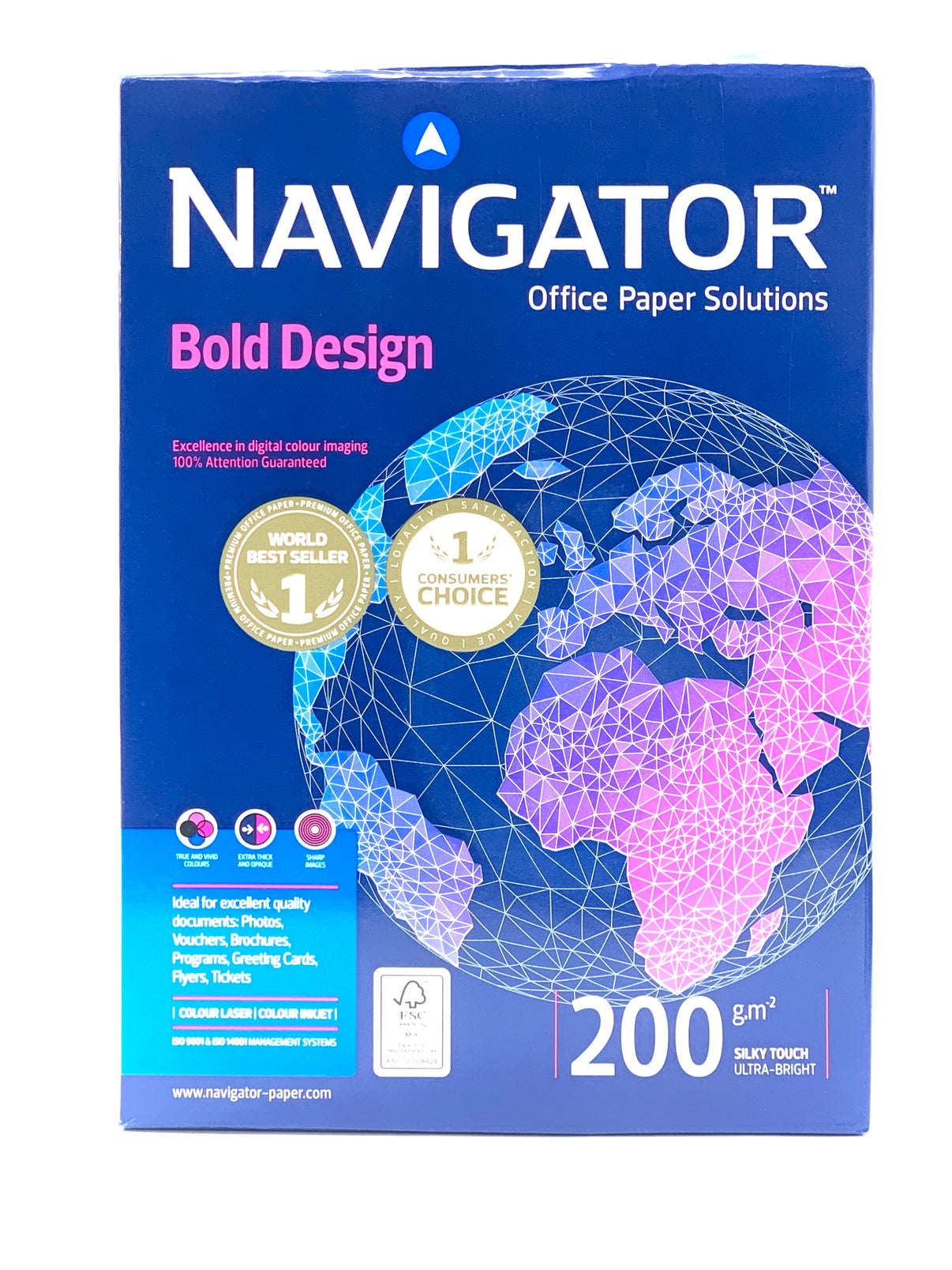 Navigator A4 Paper 200gsm Ultra-bright Pack of 150 sheets – AL NAHAR ...