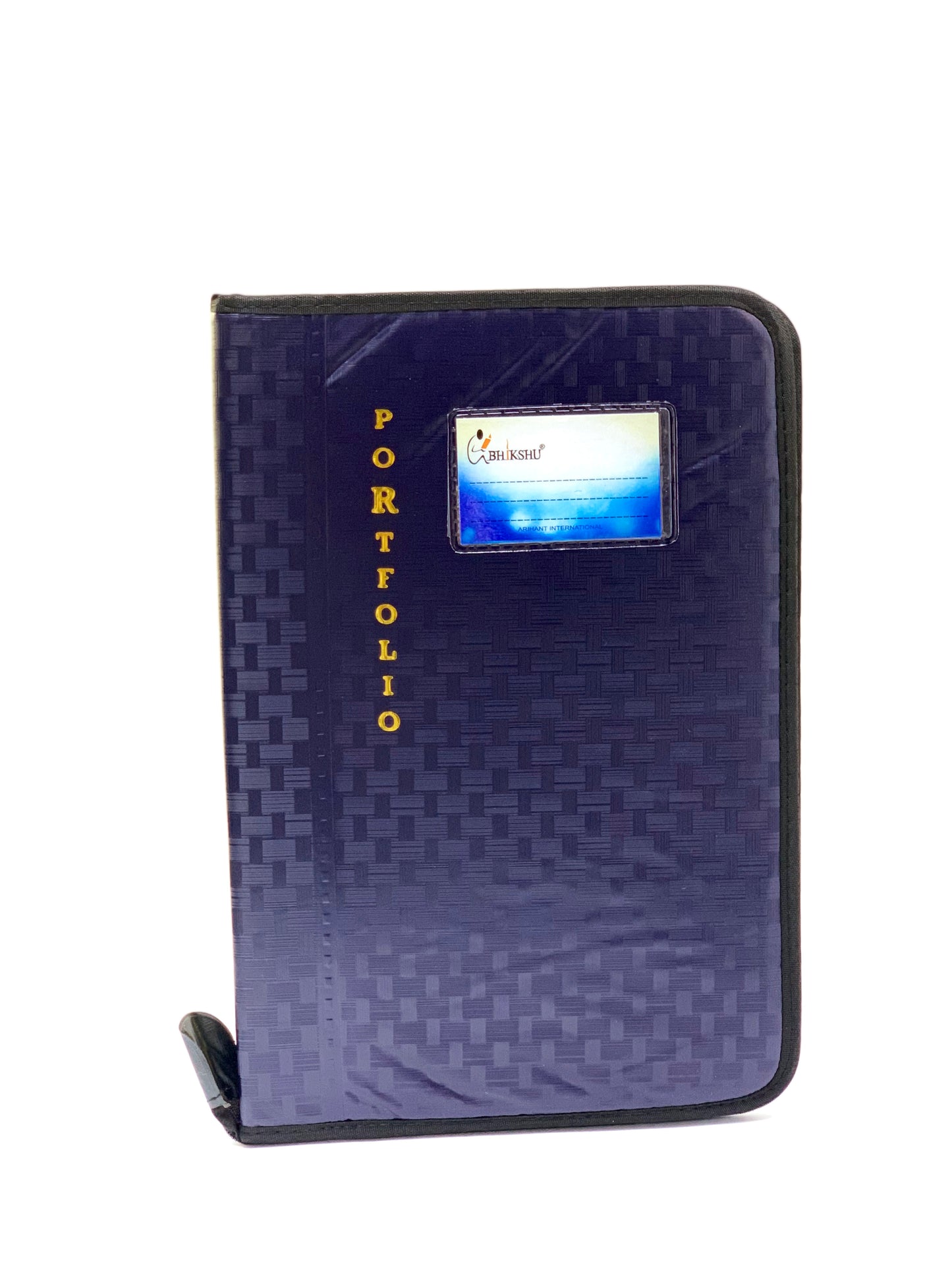 A4 50% Recycled 20 LEAVES Black Zipped Presentation Display Book, File ...