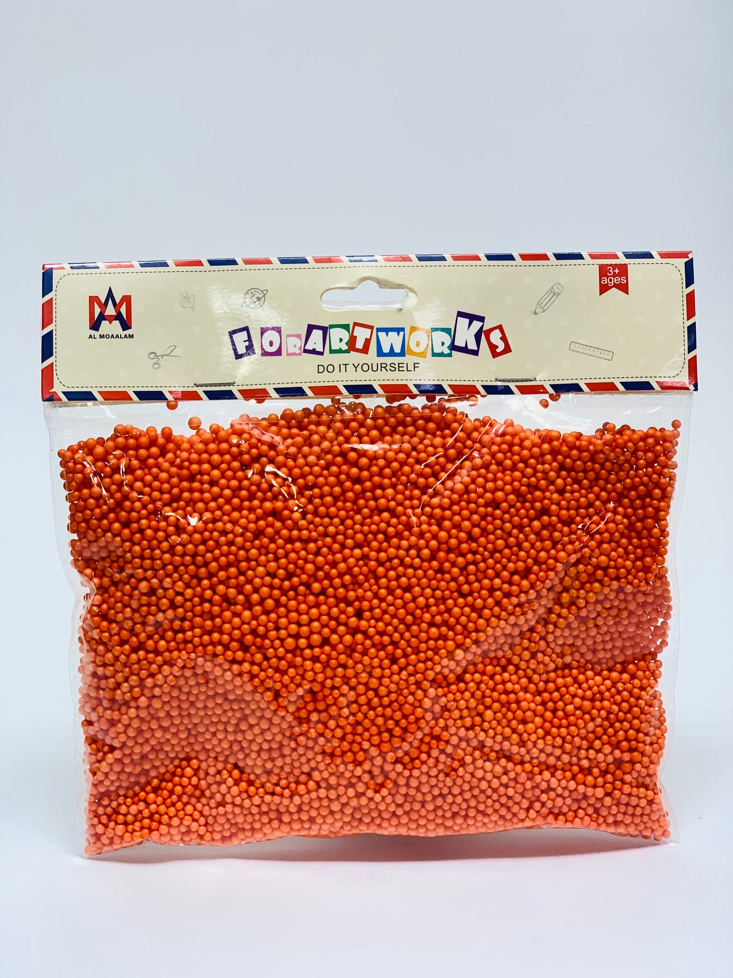 AL MOALLAM SMAL STYRO FOAM ORANGE COLOR – AL NAHAR STATIONERY
