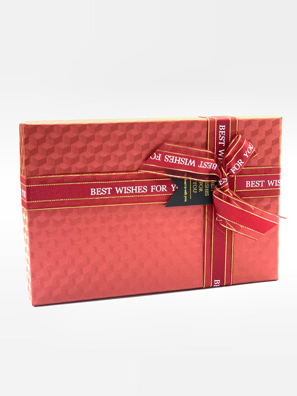 GIFT BOX BEST WISHES RED COLOR SIZE 18X10CM – AL NAHAR STATIONERY