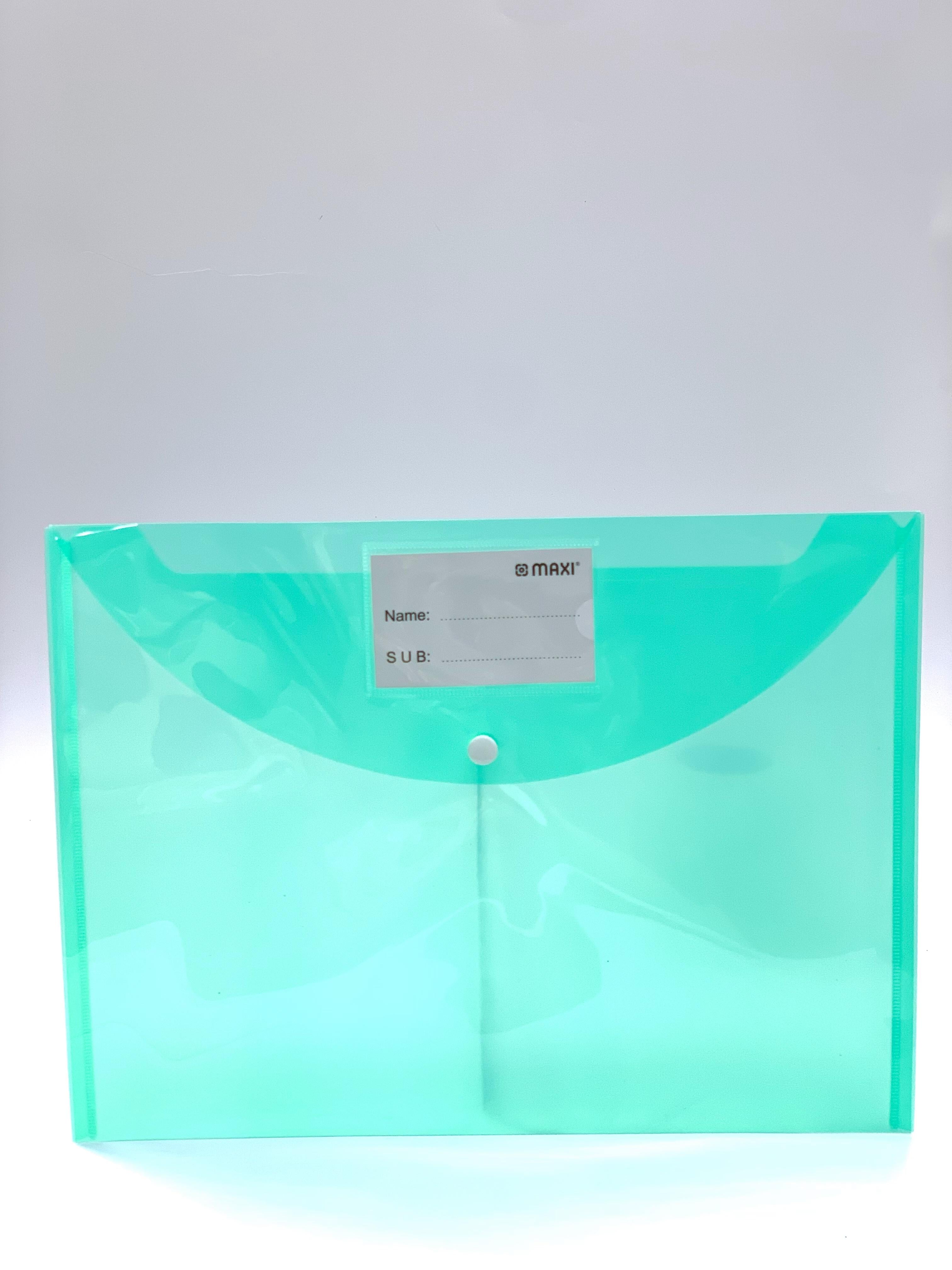 Waterproof Transparent Project Envelope Folder, A4 Letter Size – AL ...
