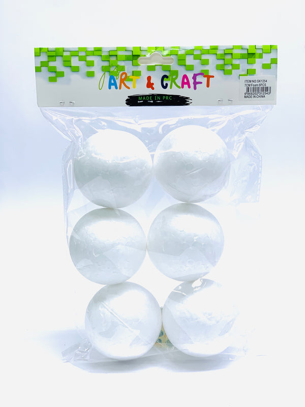 STYRO FOAM BALL 1X6 – AL NAHAR STATIONERY
