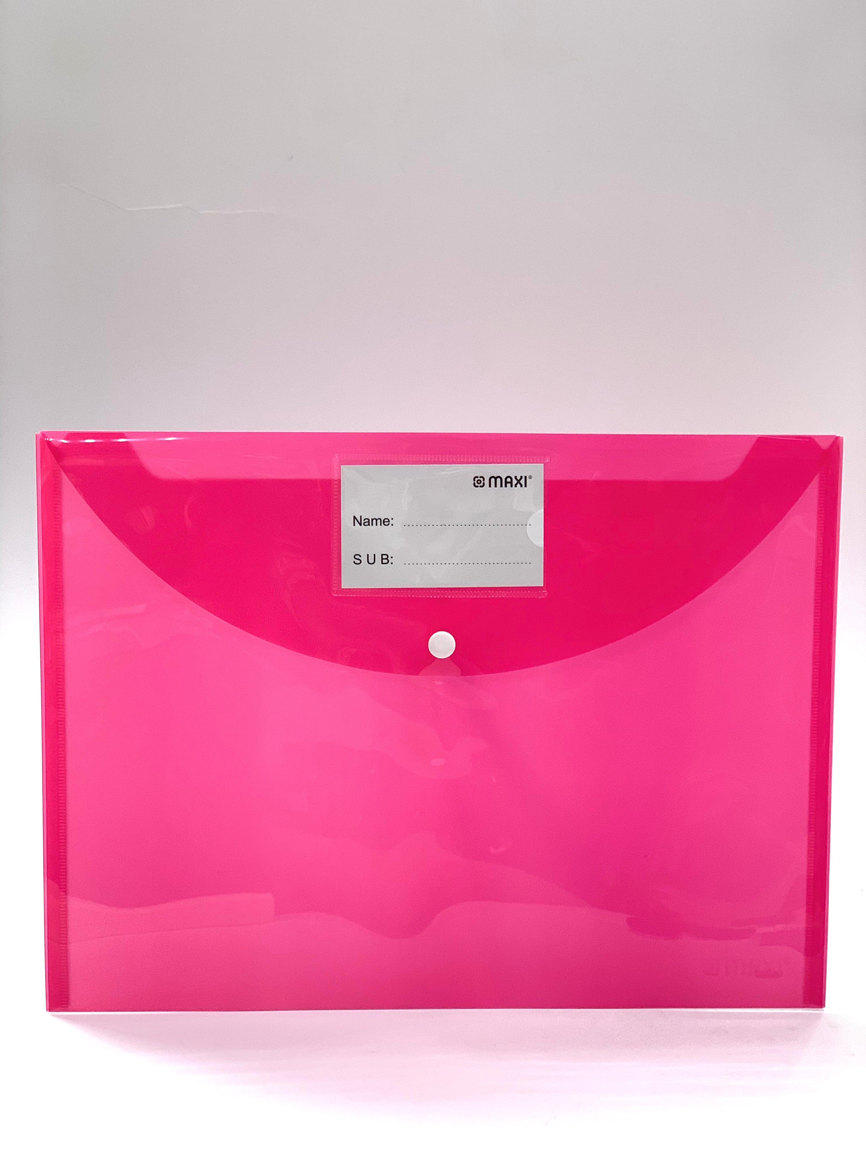 MAXI Waterproof Transparent Project Envelope Folder, A4 Letter Size ...