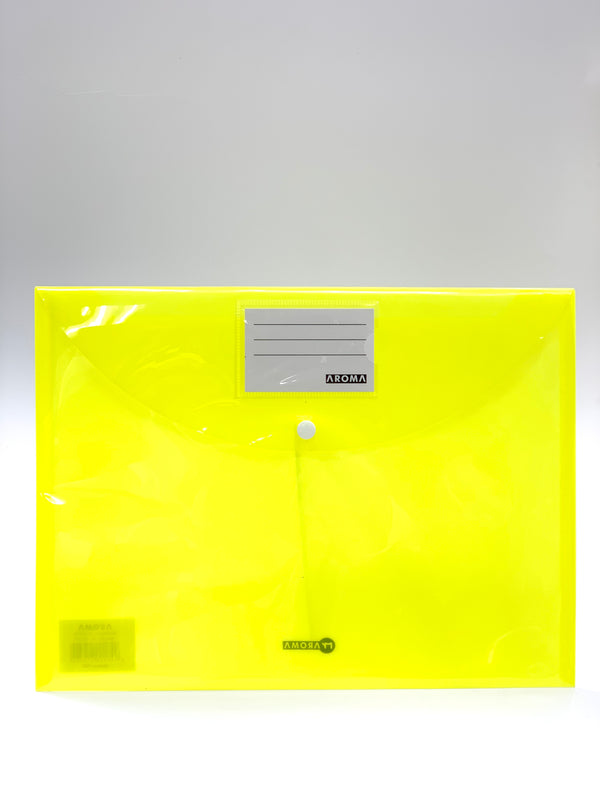 Waterproof Transparent Project Envelope Folder, A4 Letter Size YELLOW ...