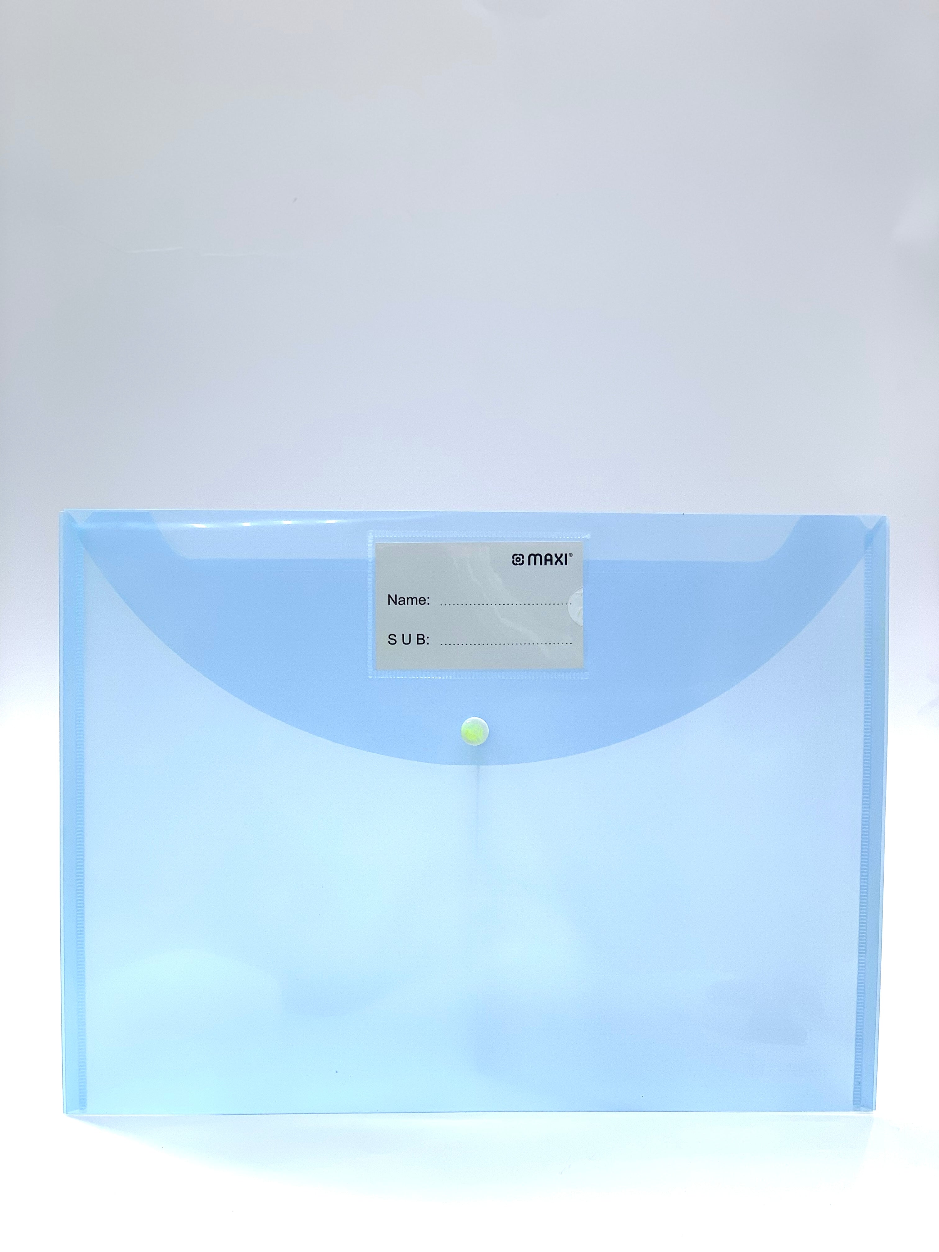 Plastic Envelopes,Waterproof Transparent Project Envelope Folder, A4 L ...