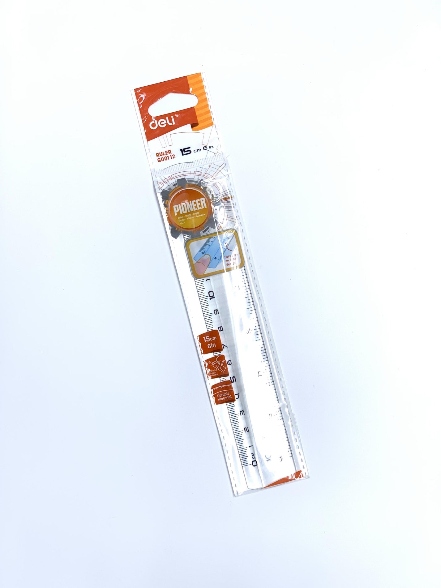 Deli Ruler, 15 cm Length, Transparent – AL NAHAR STATIONERY