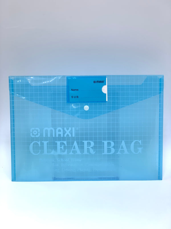 Maxi Clear Bag With Name Card – AL NAHAR STATIONERY