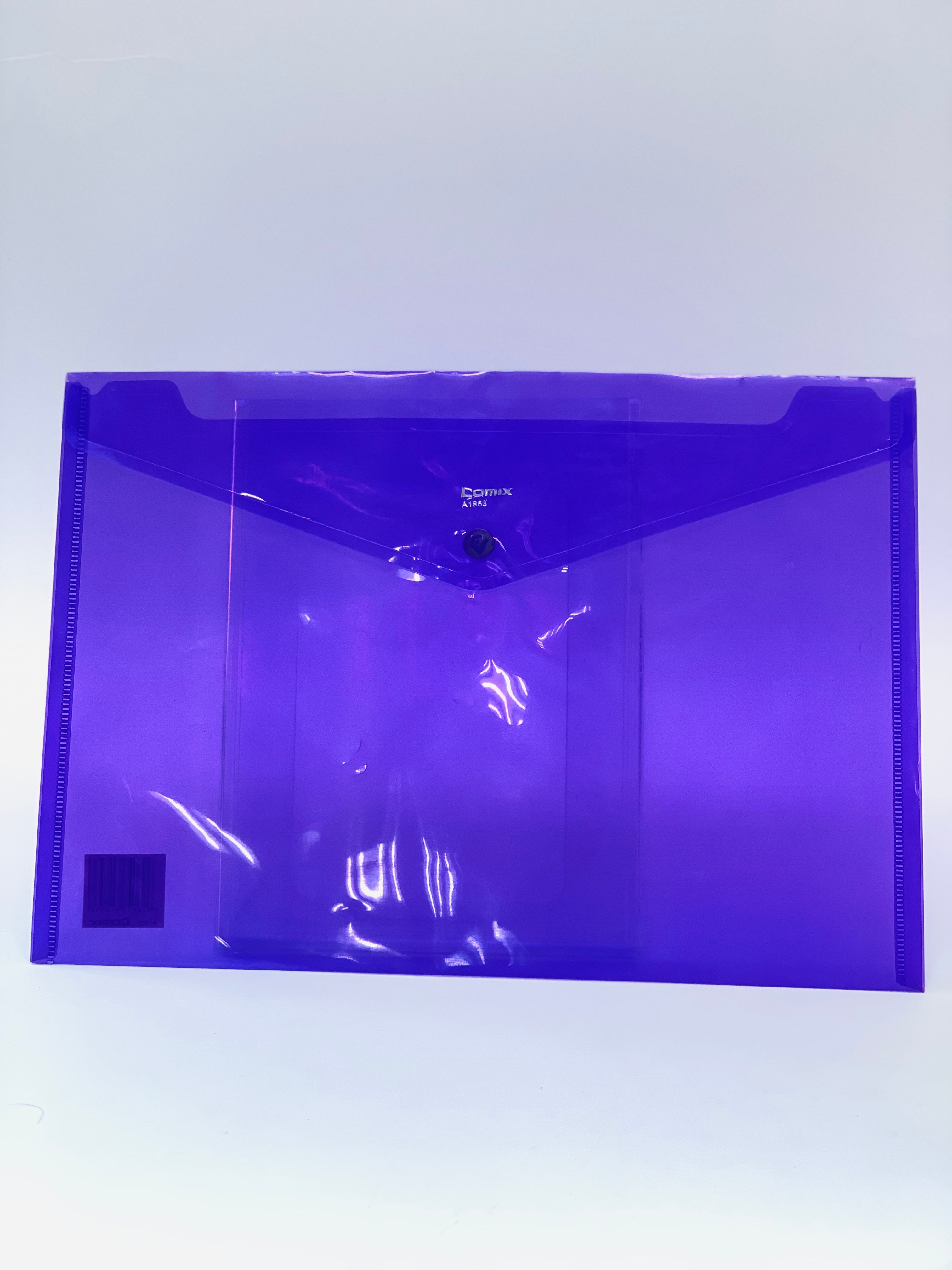 Plastic Envelopes,Waterproof Transparent Project Envelope Folder, A4 L ...