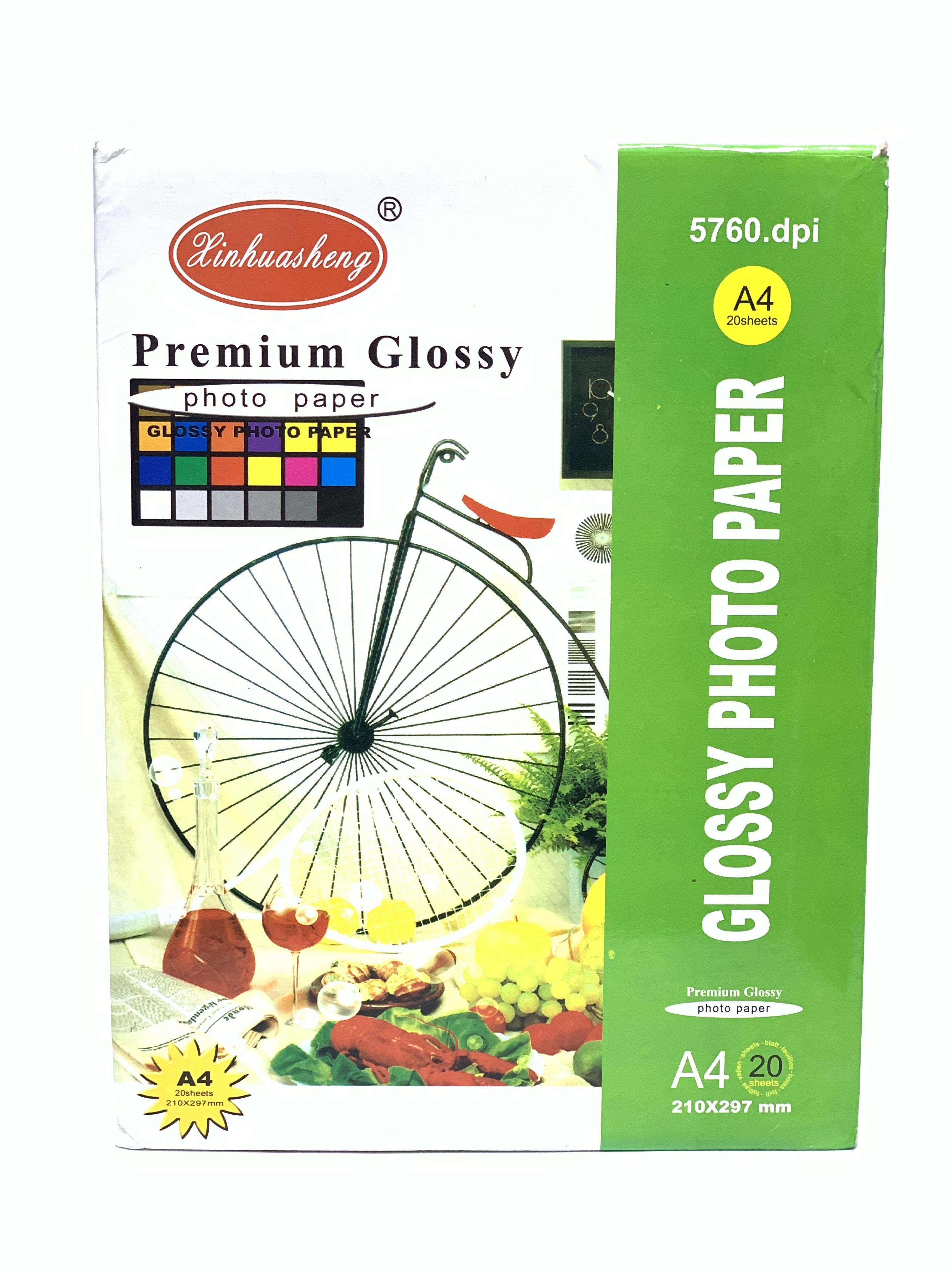 A4 GLOSSY PHOTO PAPER 20 SHEETS – AL NAHAR STATIONERY