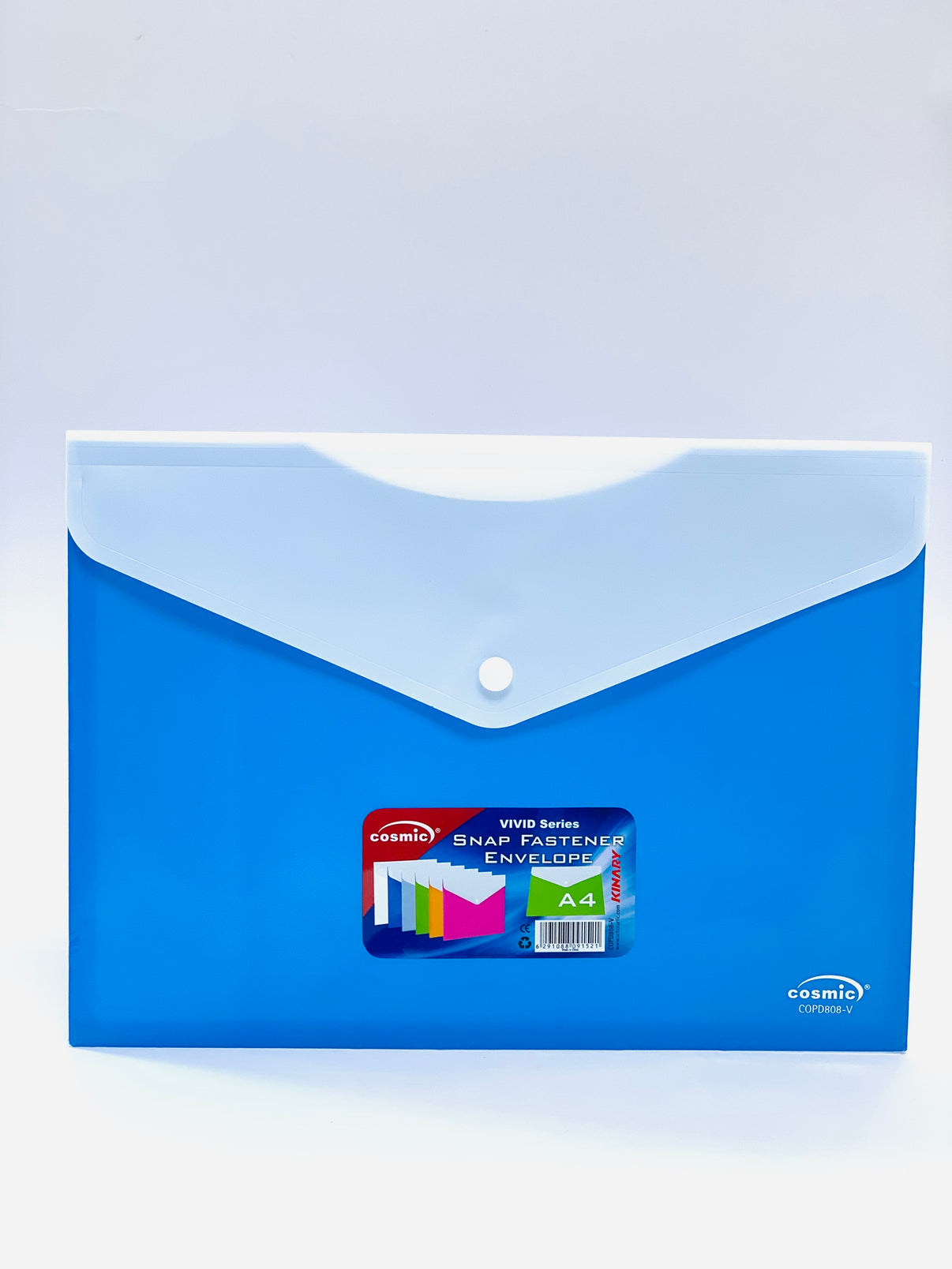 PALSTIC FILE ENVELOPE A4 SIZE BLUE COLOR – AL NAHAR STATIONERY