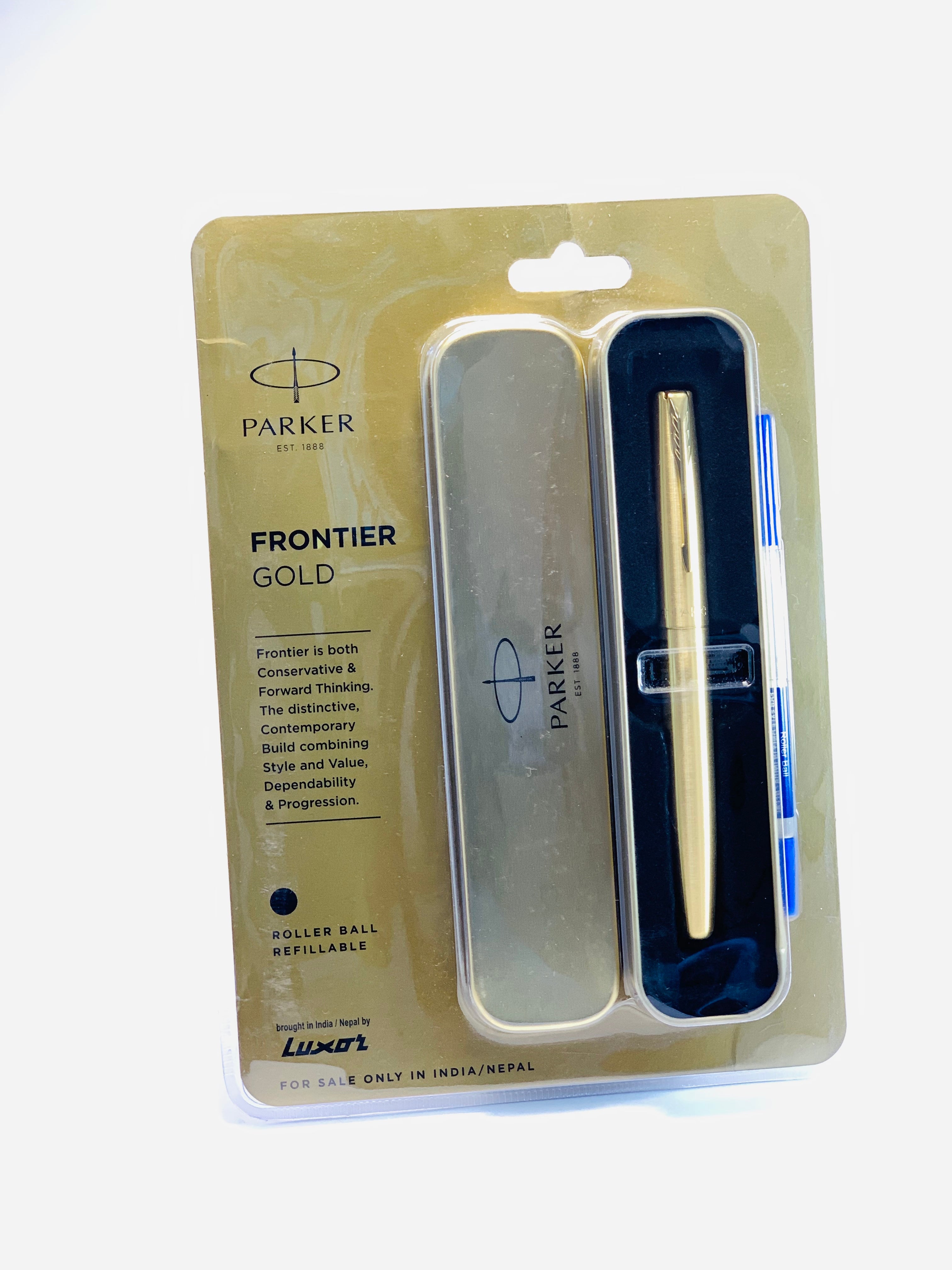 PARKER VECTOR GOLD BALL PEN BLUE COLOR EST 1888 ORIGINAL – AL NAHAR ...