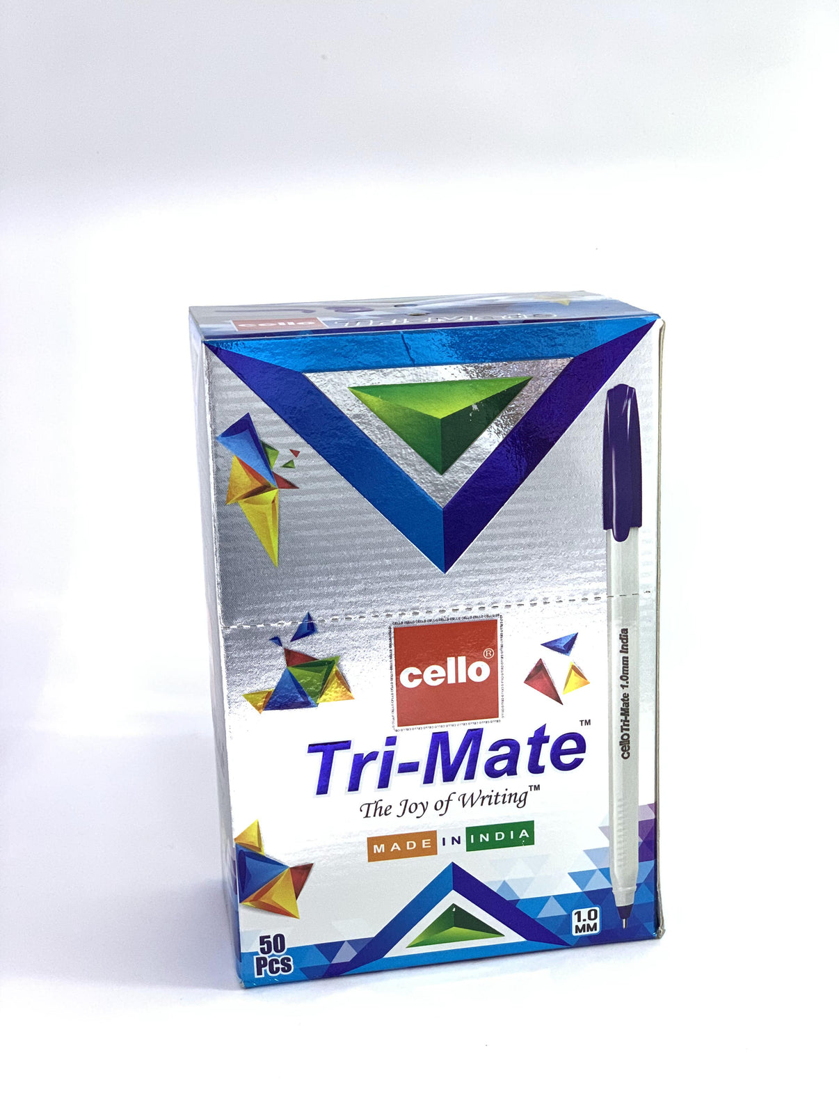 Cello Tri-Mate Ballpoint Pen, 1.0mm (50 Pieces, Blue) – AL NAHAR STATIONERY