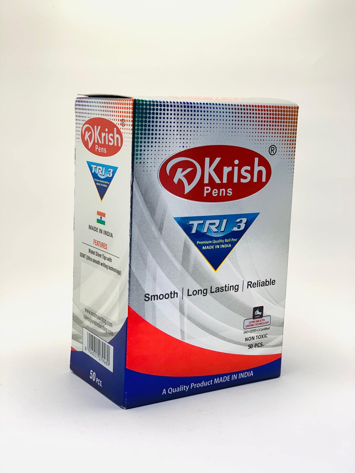KRISH PENS TRI 3 BLUE COLOR 1X50 – AL NAHAR STATIONERY