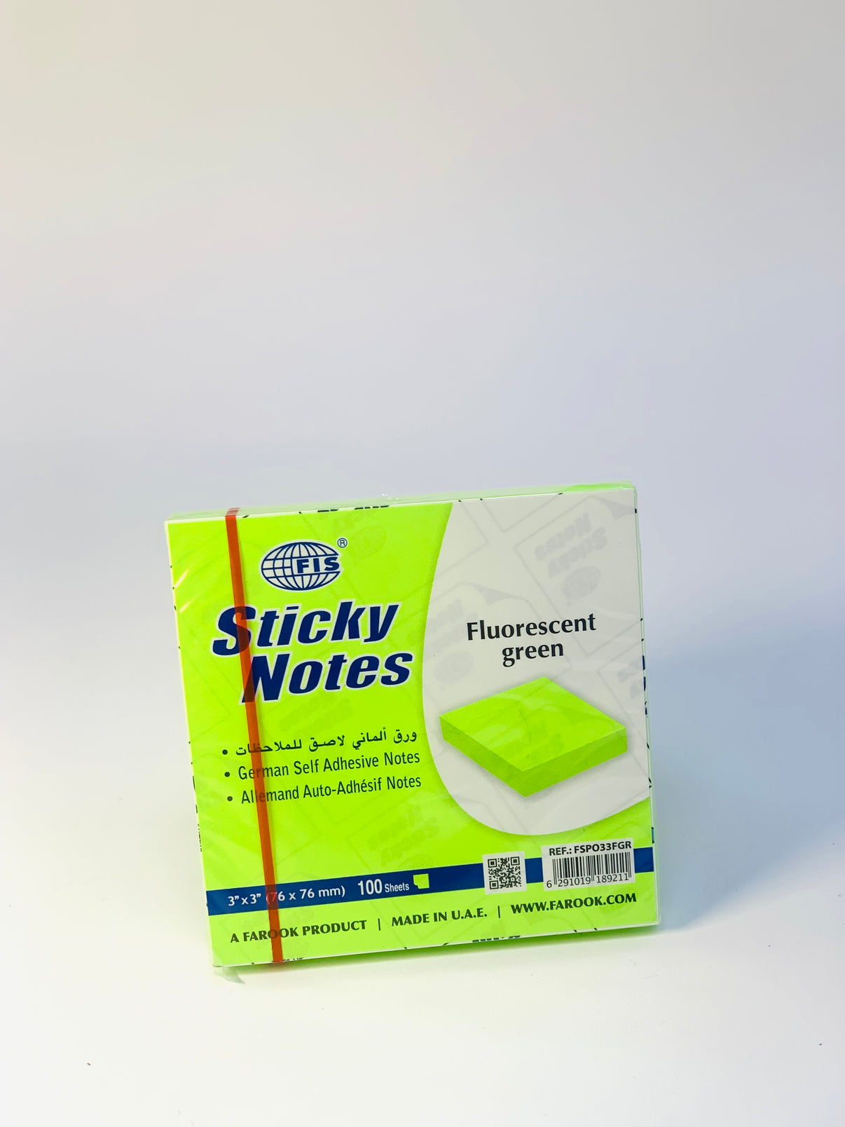 NEON STICKY NOTES 3X3 GREEN COLOR – AL NAHAR STATIONERY