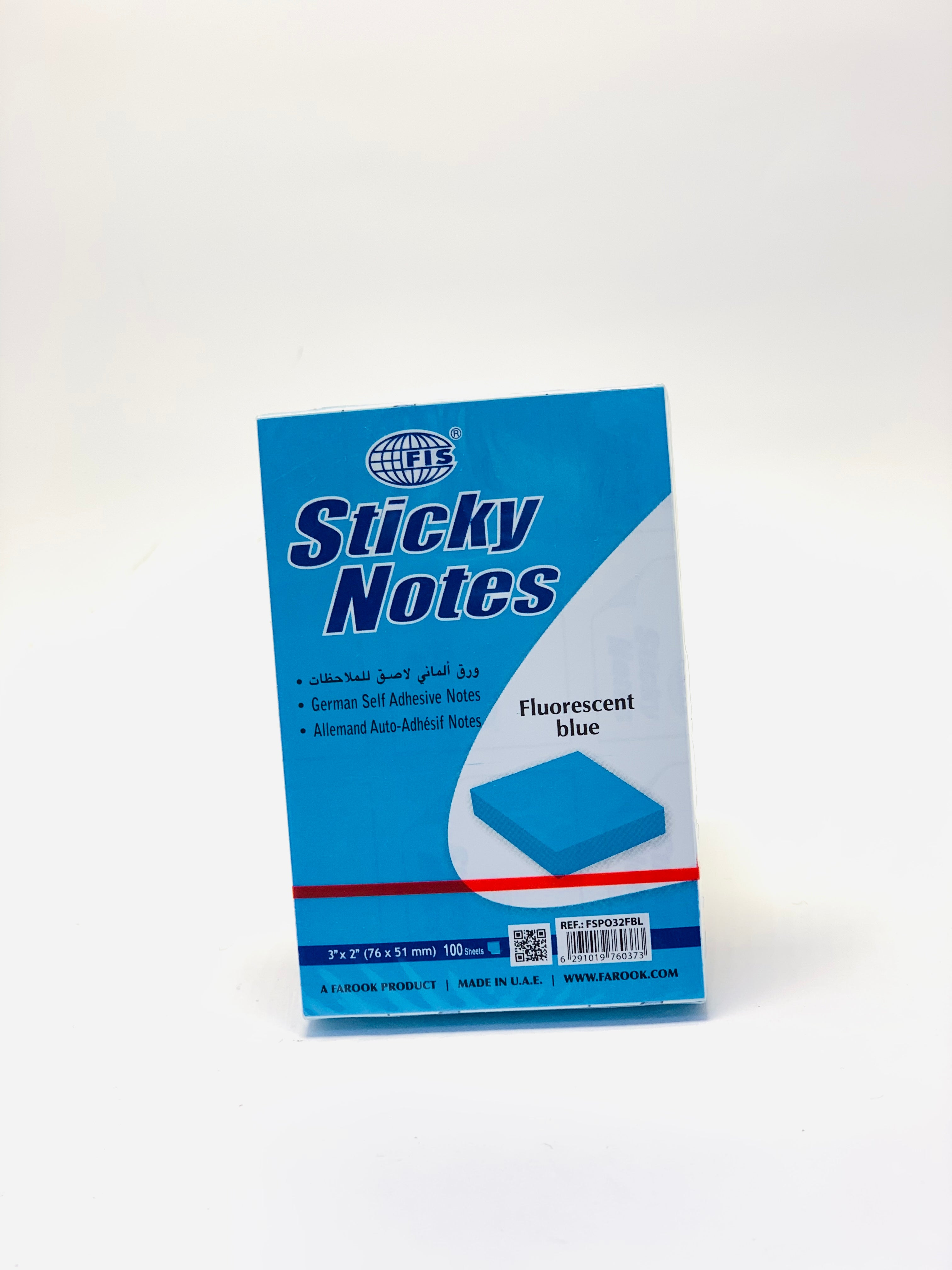 FLOURESCENT STICKY NOTE FIS 3X2 BL – AL NAHAR STATIONERY