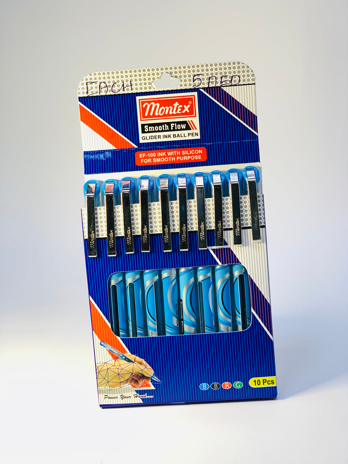 MONTEX PEN 1X10 BLUE COLOR – AL NAHAR STATIONERY