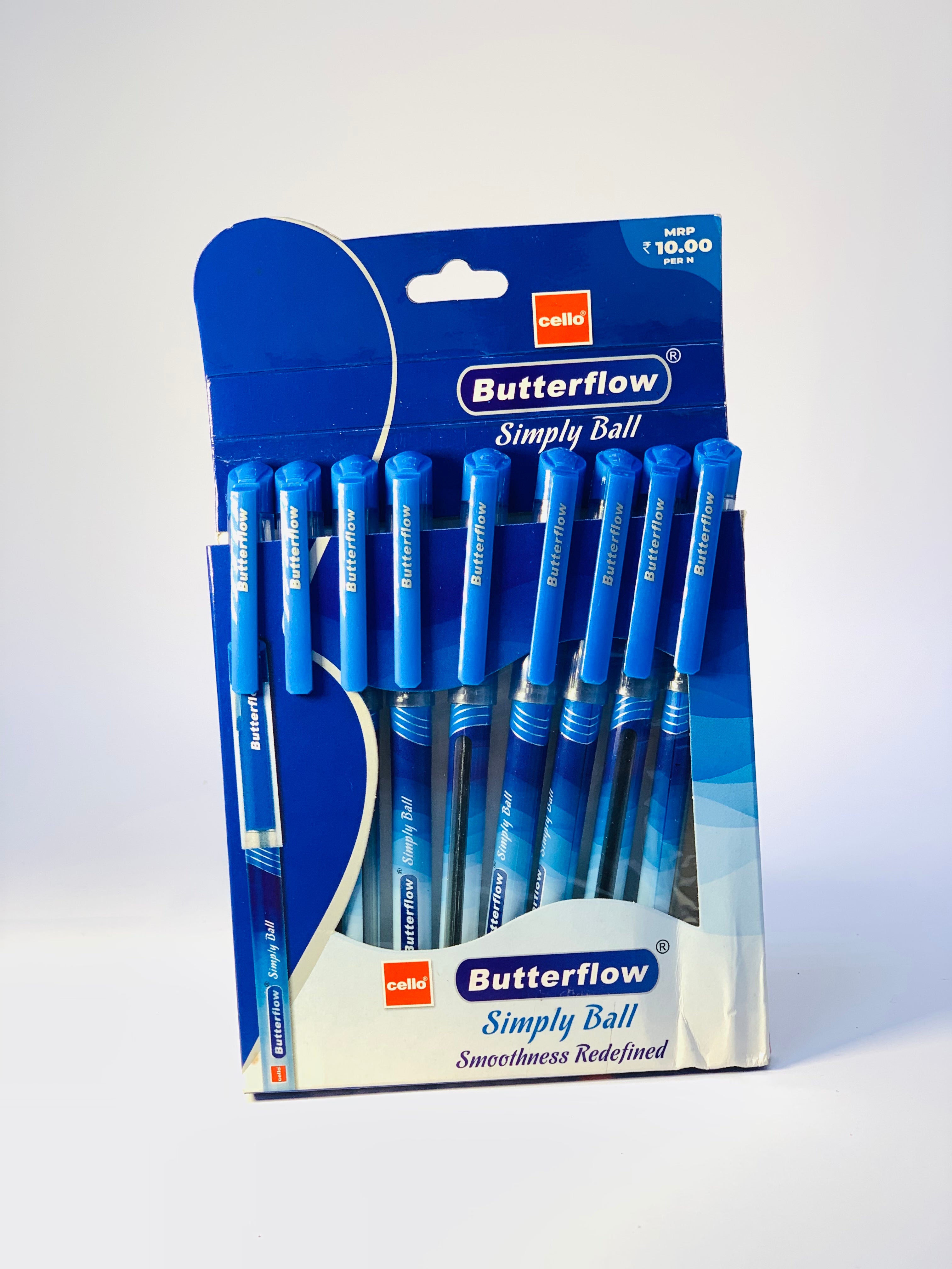 CELLO BUTTER FLOW SIMPLY PEN 1X10 BLUE COLOR – AL NAHAR STATIONERY