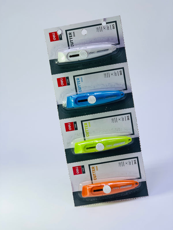 DELI 2020 SMALL PAPER CUTTER MIX CLR PCS – AL NAHAR STATIONERY