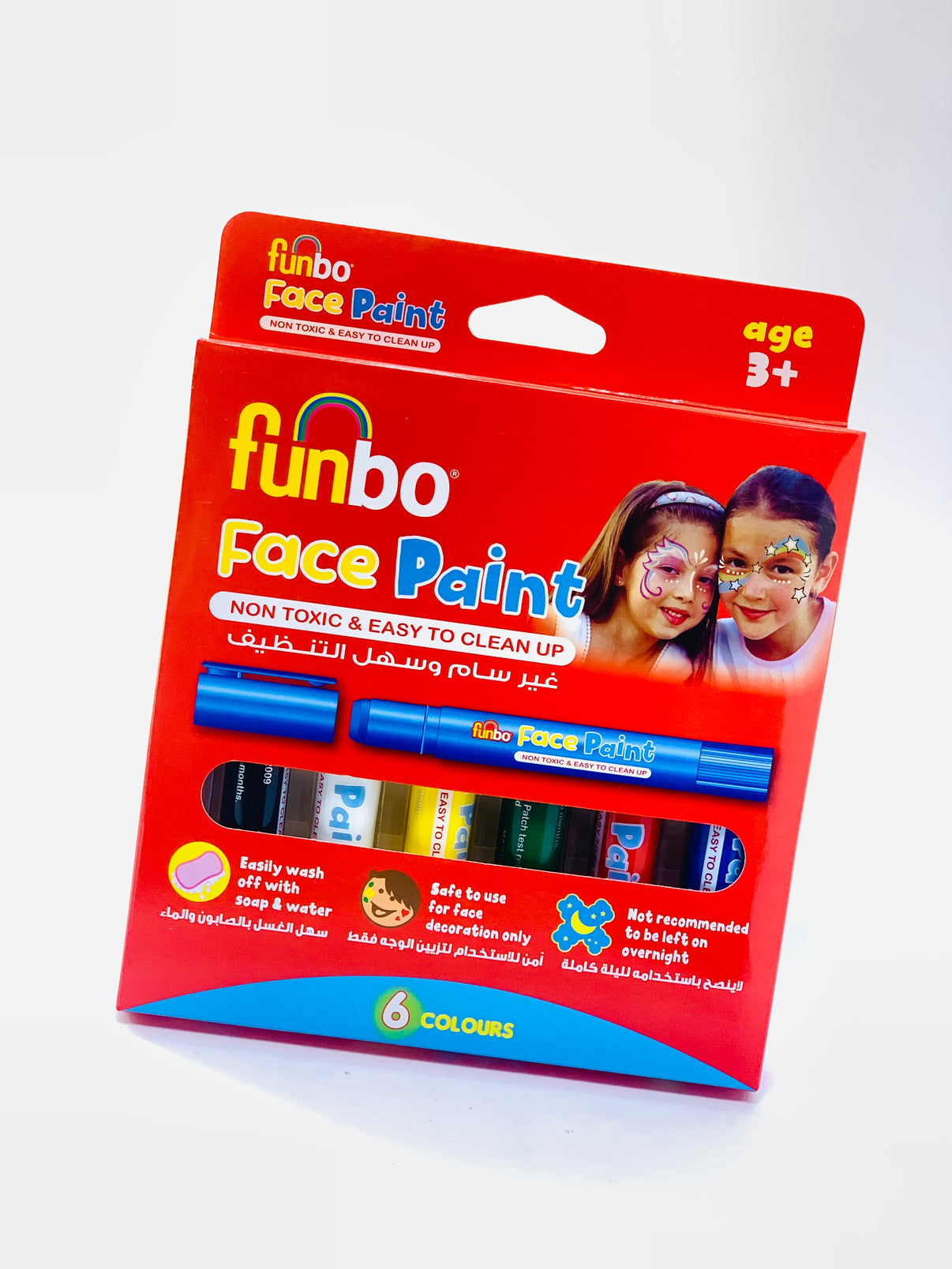 FUNBO FACE PAINT 6 COLORS – AL NAHAR STATIONERY