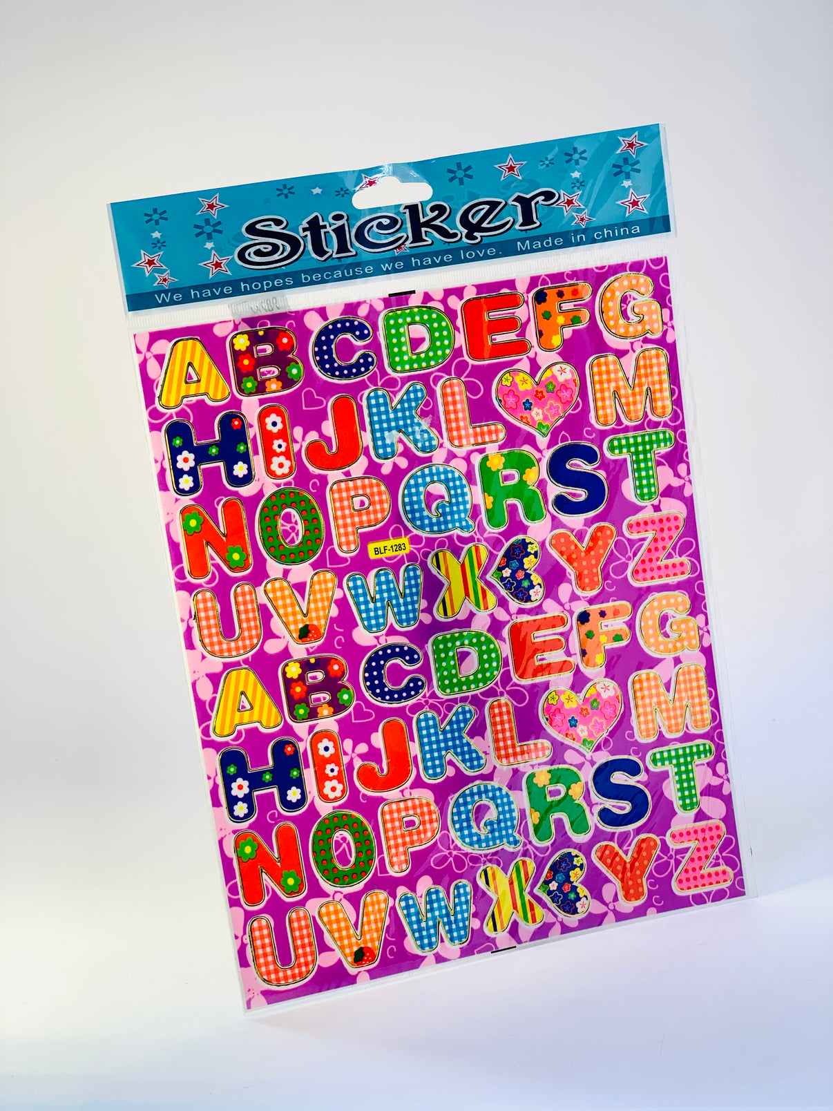 ENGLISH LETTERS STICKERS – AL NAHAR STATIONERY