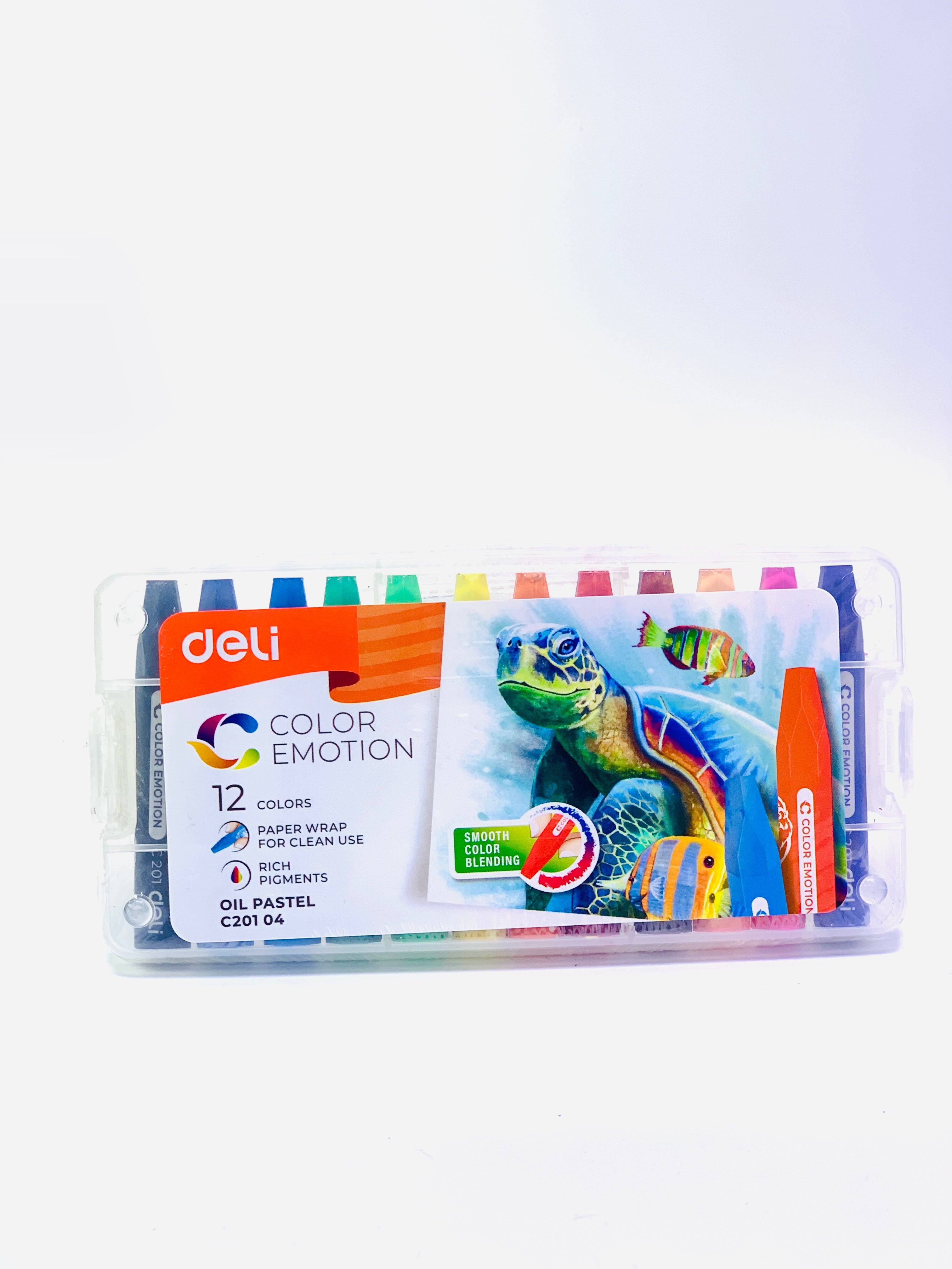 DELI COLOR EMOTION OIL PASTELS 1X12 – AL NAHAR STATIONERY