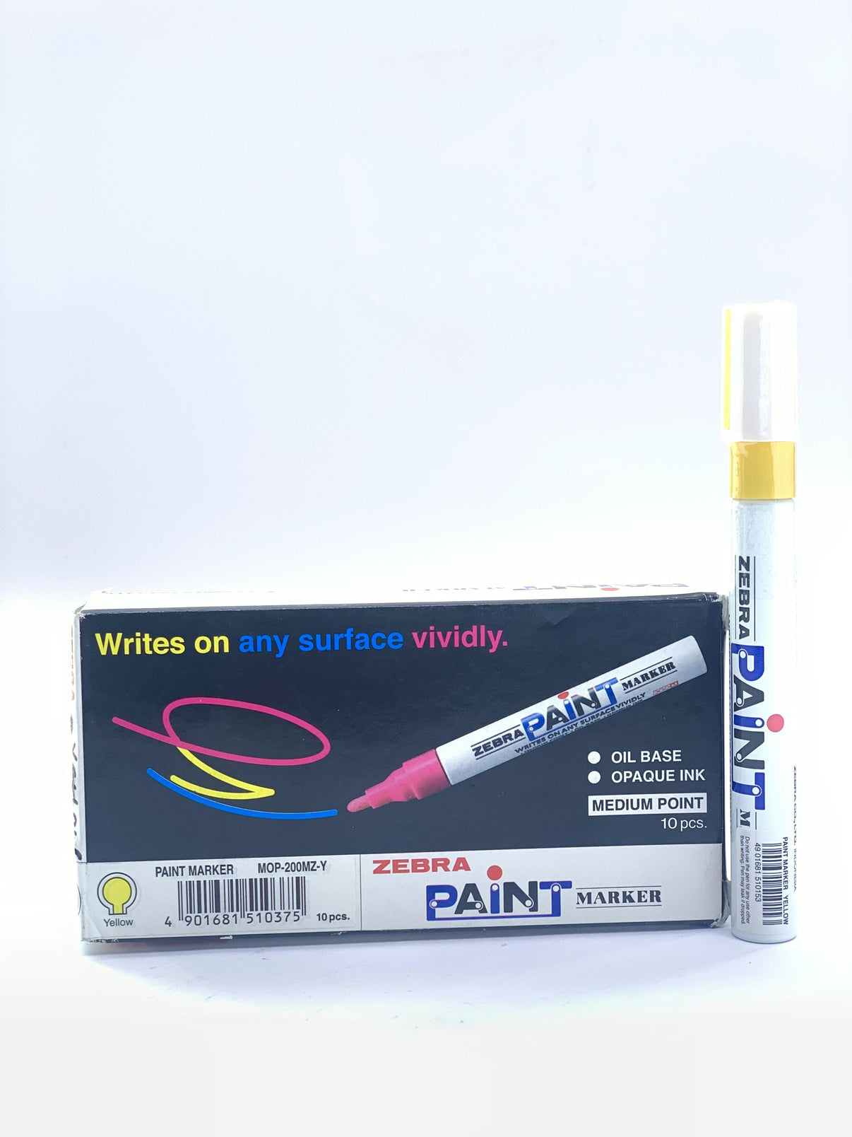 ZEBRA PAINT MARKER 1X10 (YELLOW ) – AL NAHAR STATIONERY
