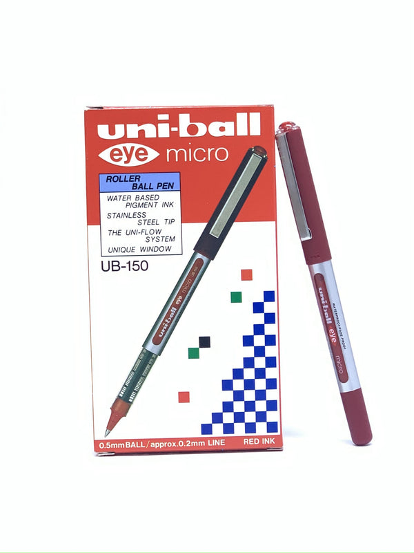 UNI BALL EYE MICRO UB-150 RED PACK OF 12 – AL NAHAR STATIONERY