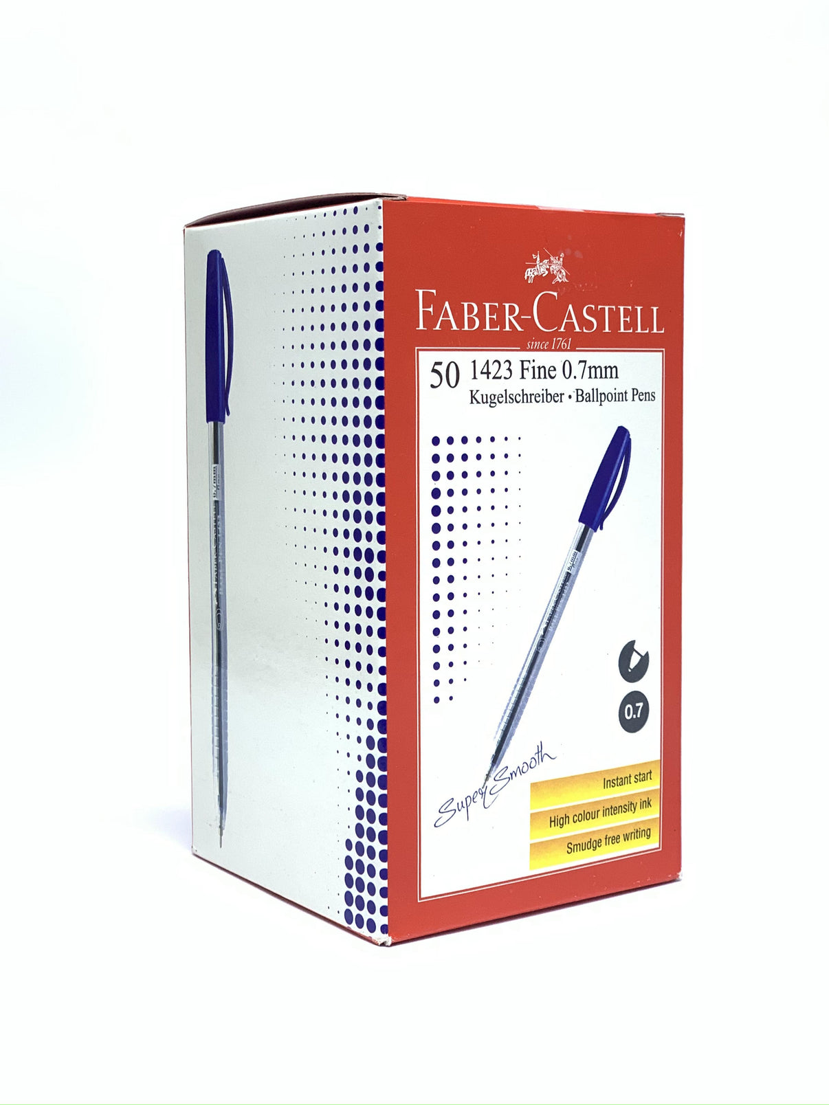 FABER CASTEL BALL POINT PEN 0.7 BLUE 1X50 – AL NAHAR STATIONERY