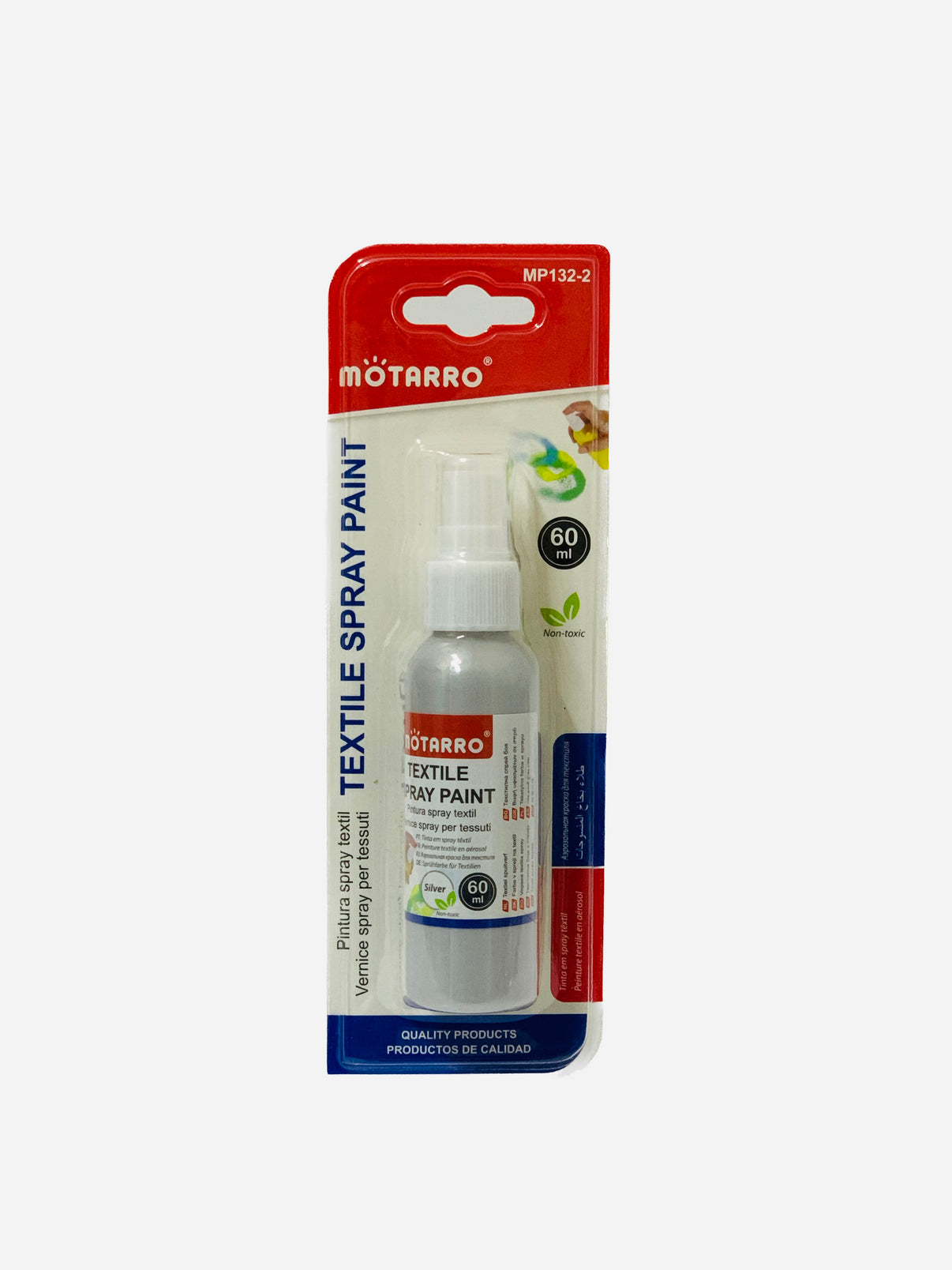 MOTARRO TEXTILE SPRAY PAINT SILVER – AL NAHAR STATIONERY