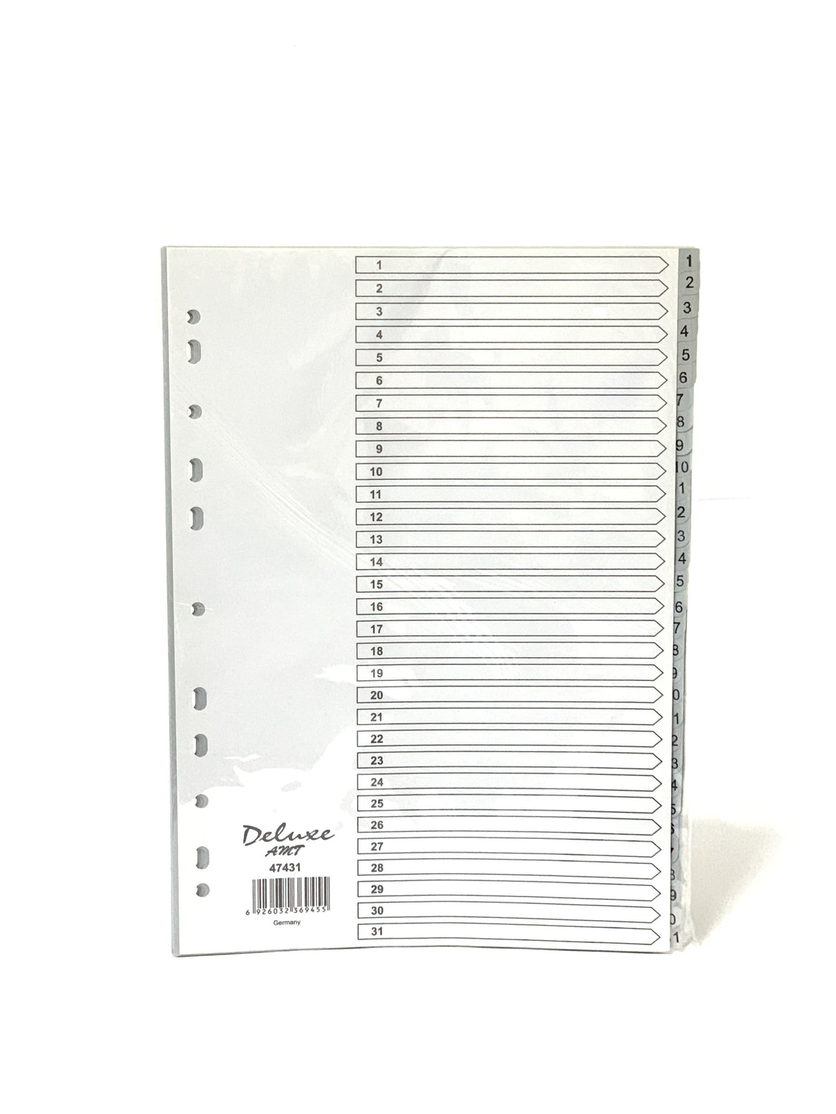 Divider 1-31 with number grey Colour Pvc A4 – AL NAHAR STATIONERY